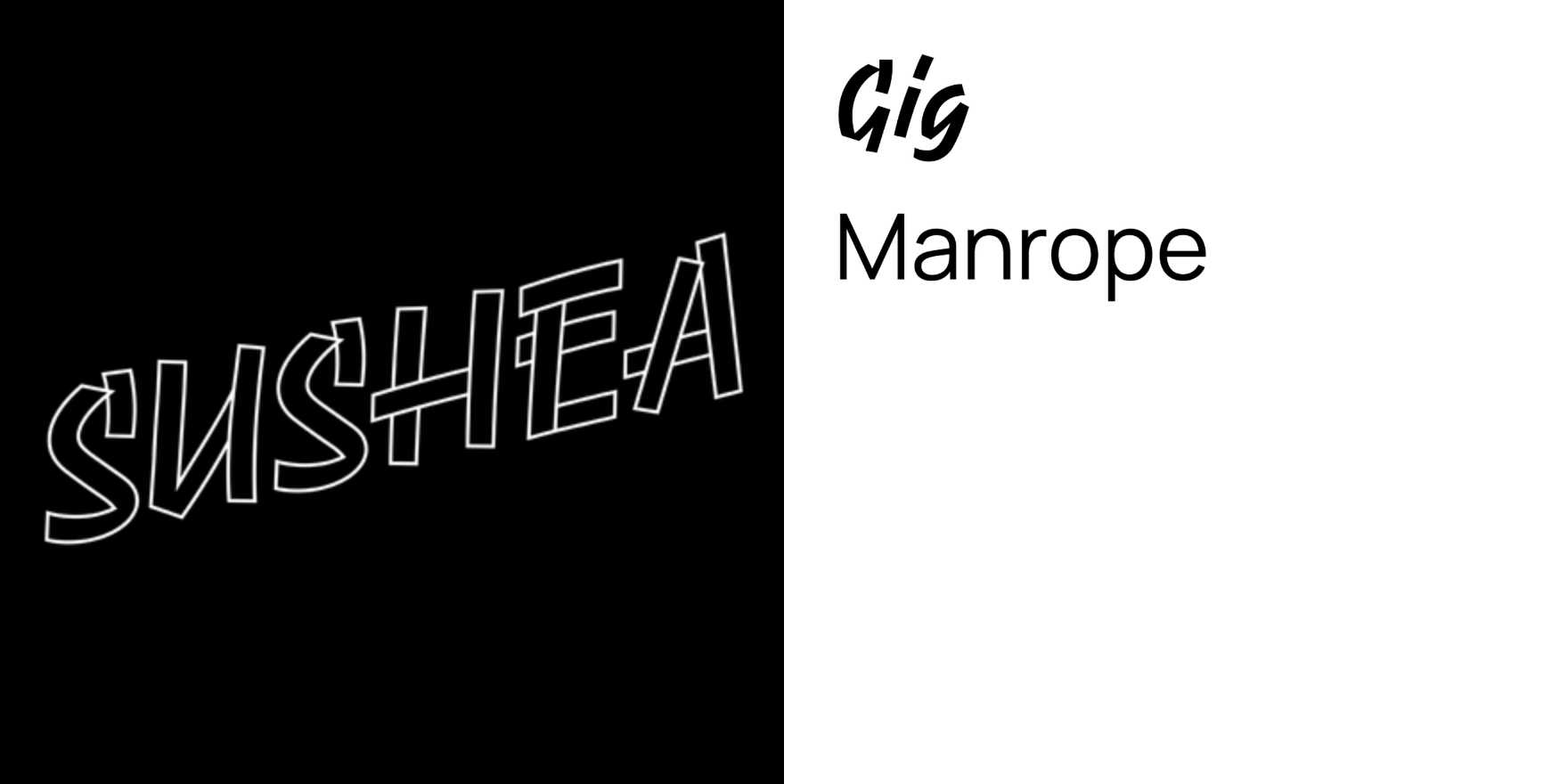 Sushea restaurant identity - Fonts In Use
