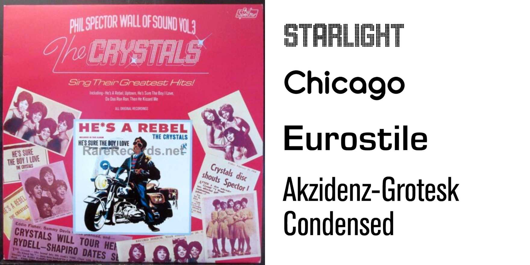 The Crystals – The Crystals Sing Their Greatest Hits album art - Fonts ...
