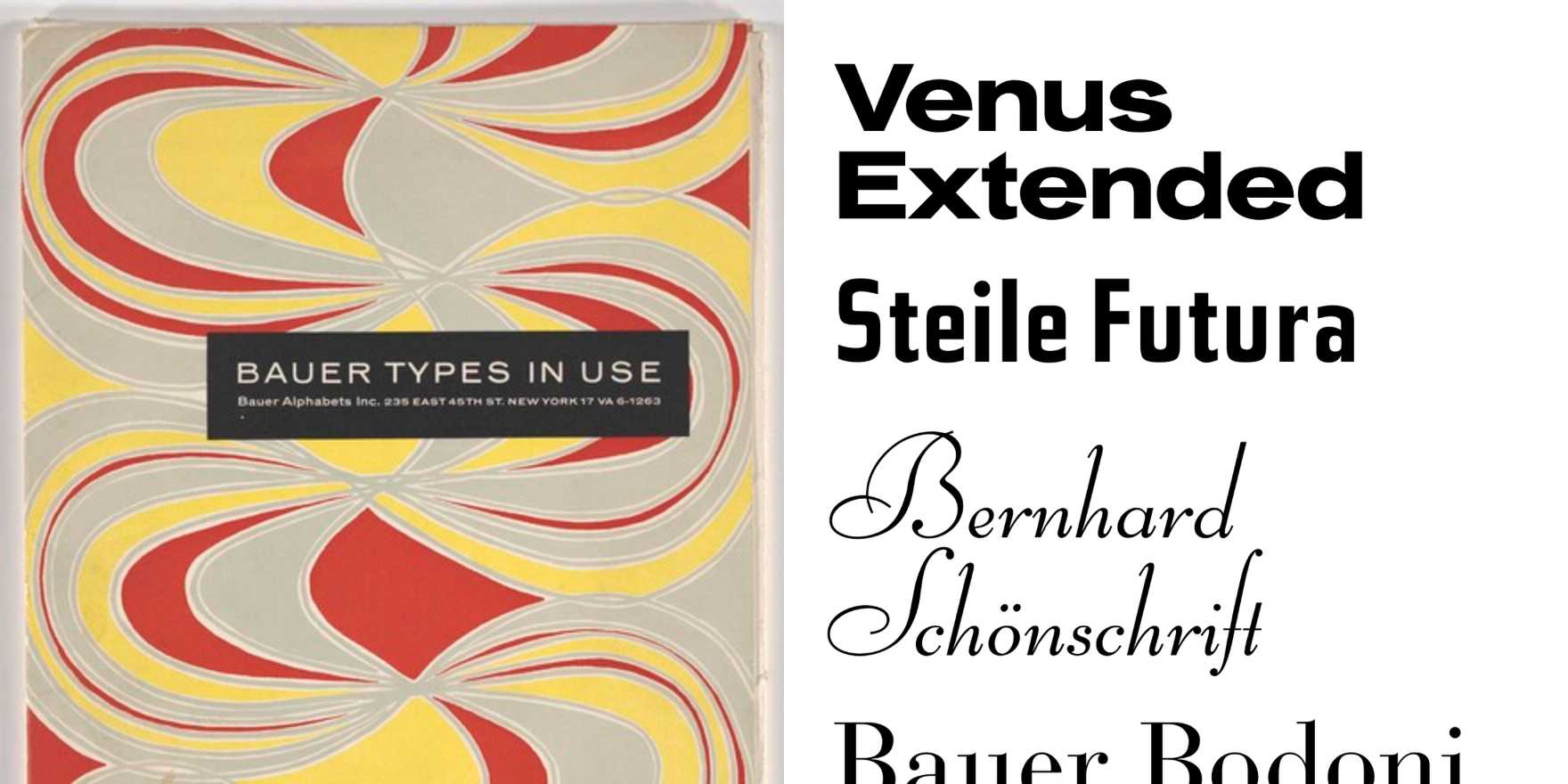 Bauer Types in Use - Fonts In Use