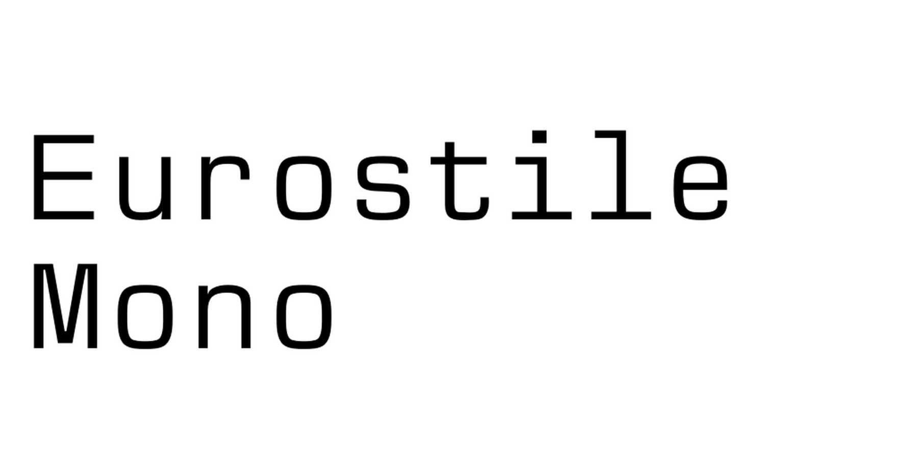 Eurostile Mono in use - Fonts In Use