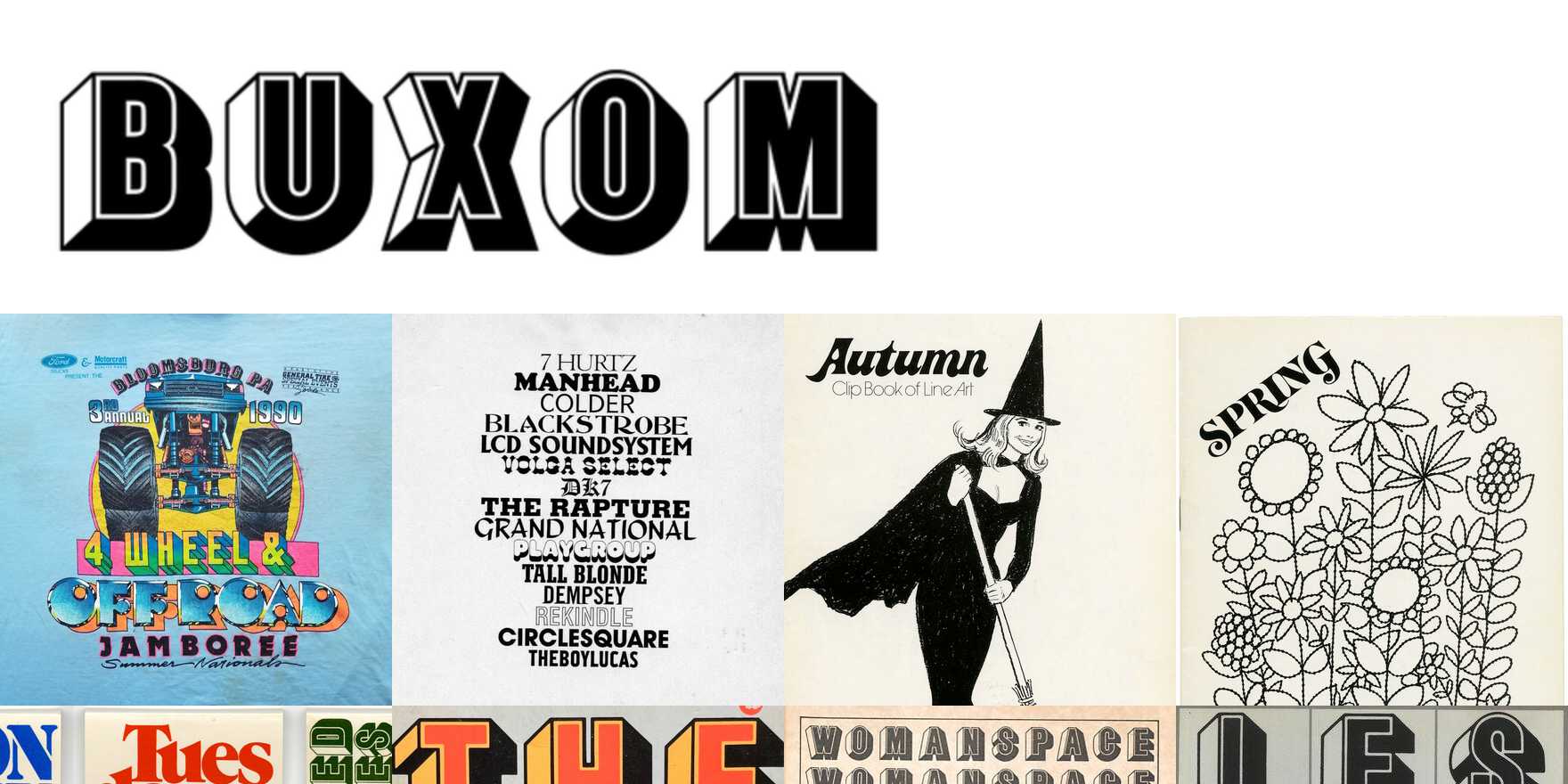 Buxom in use - Fonts In Use