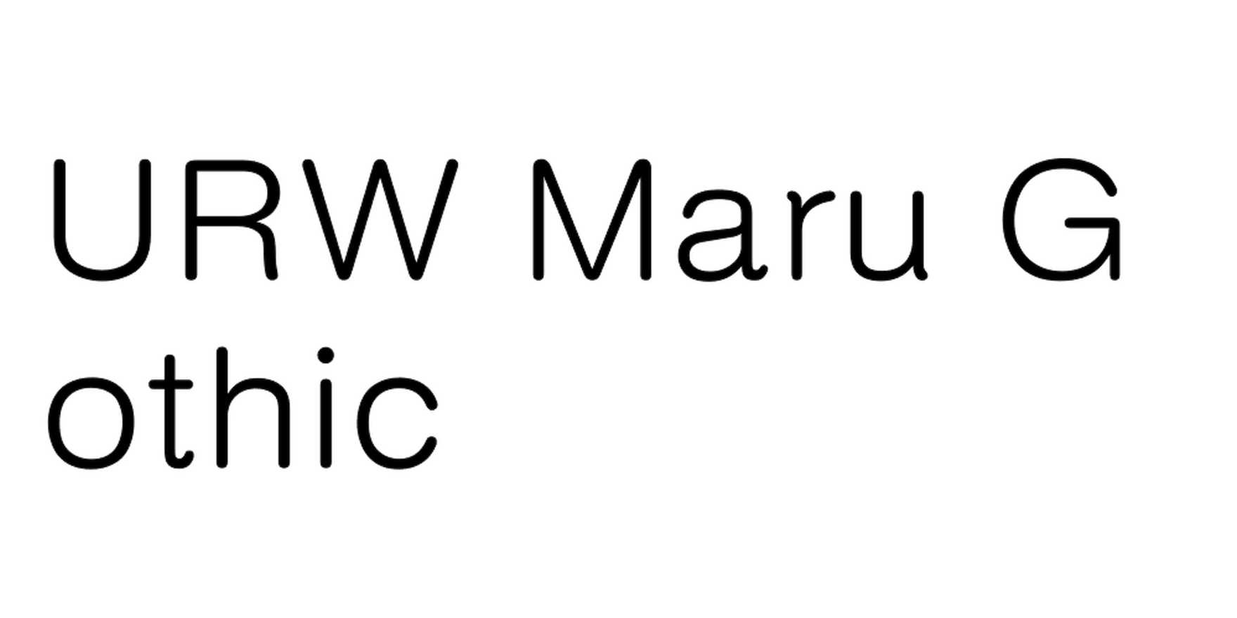 URW Maru Gothic in use - Fonts In Use