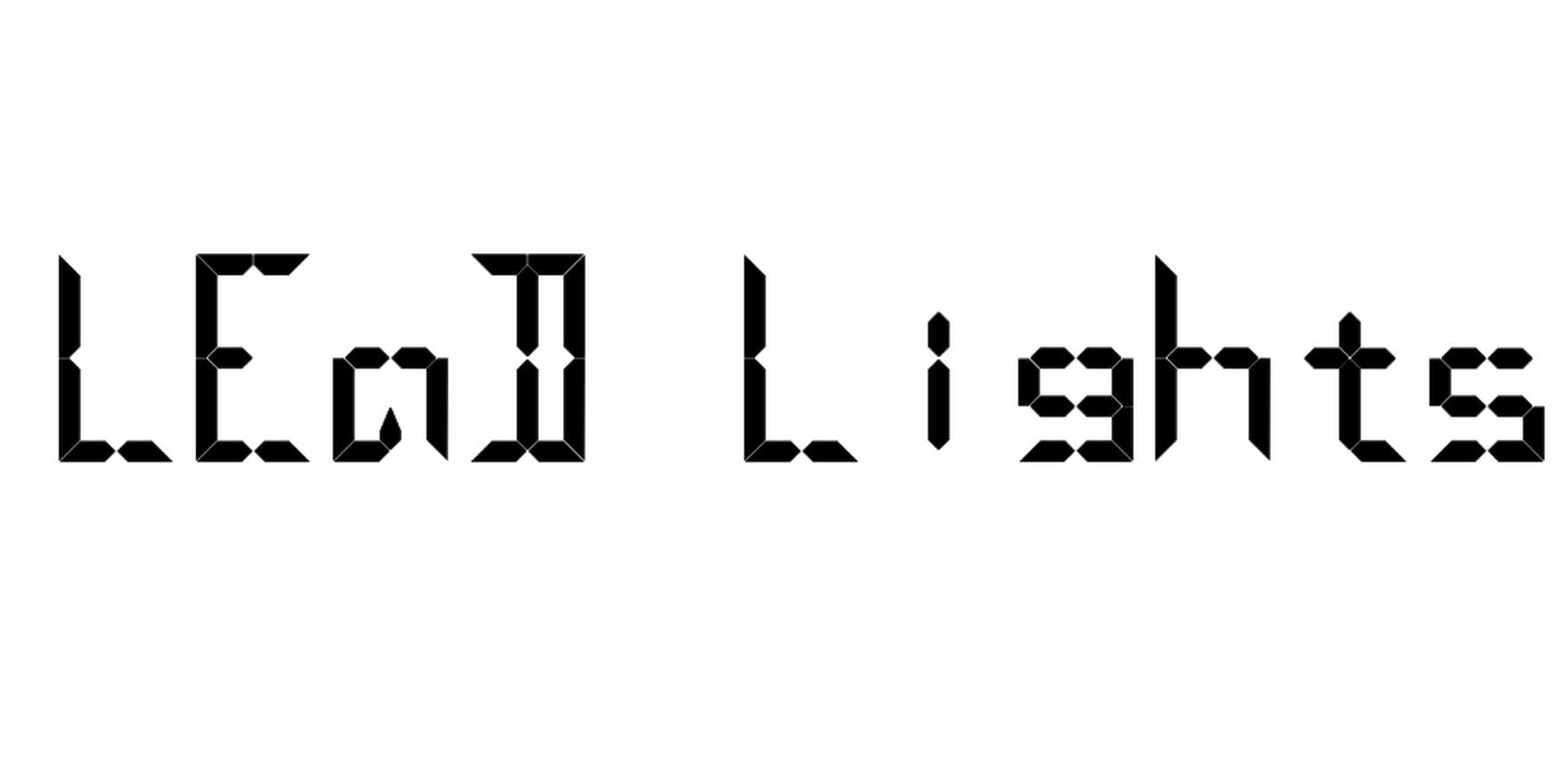 LEaD Lights in use - Fonts In Use
