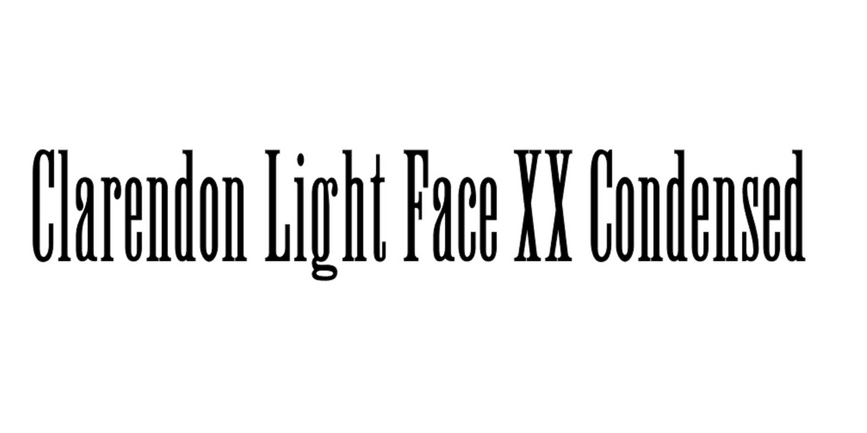 Clarendon Light Face XX Condensed in use - Fonts In Use
