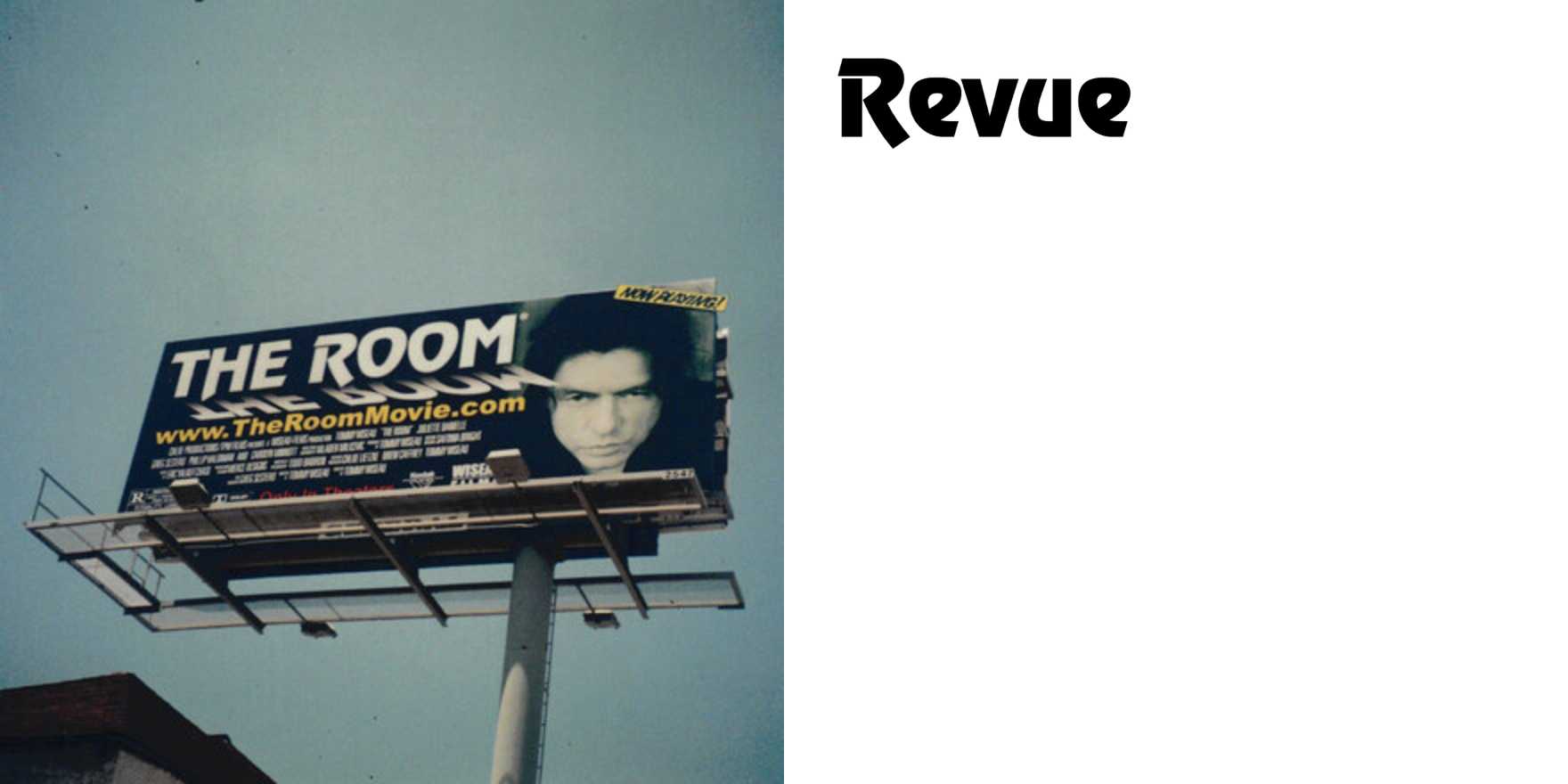 The Room movie poster and billboard - Fonts In Use