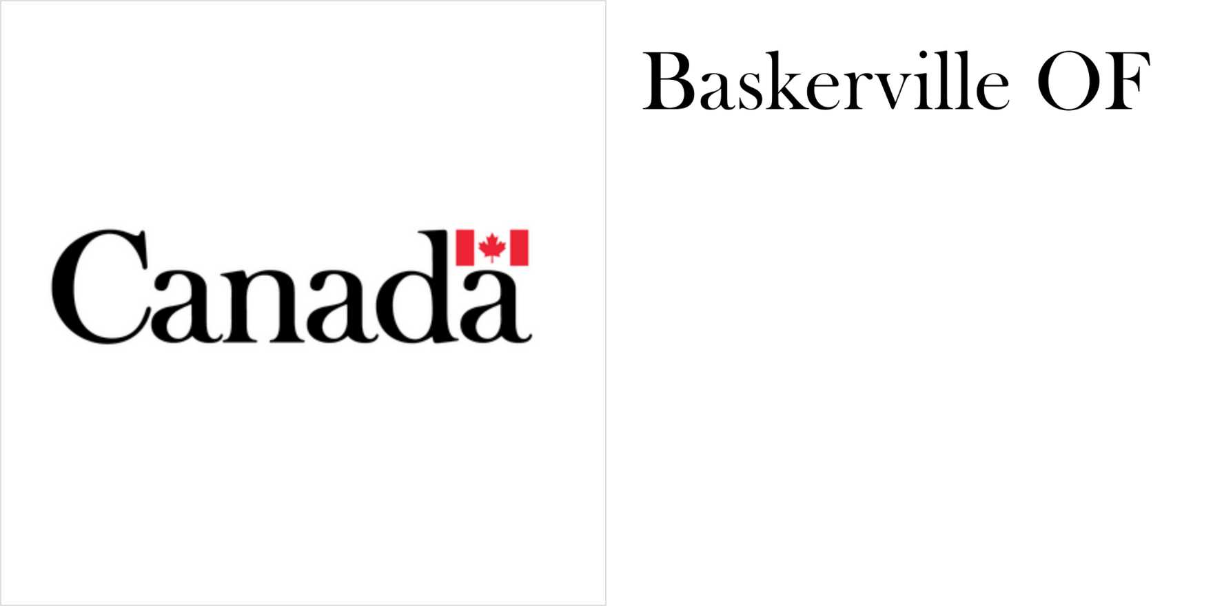 Canada wordmark - Fonts In Use