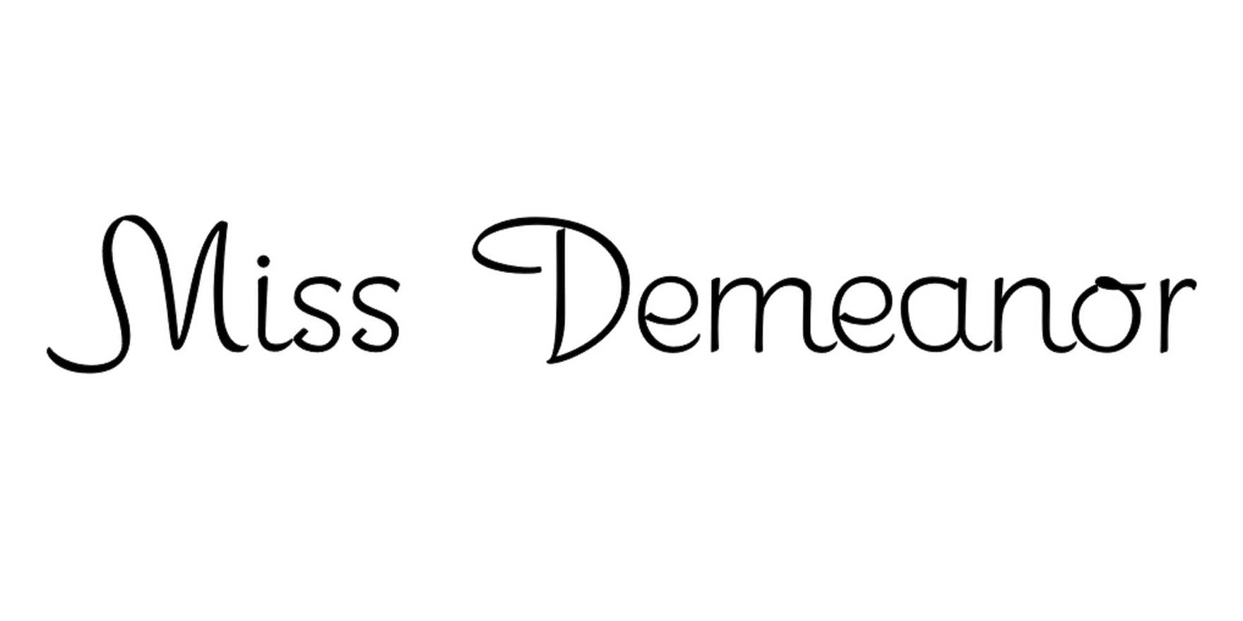 Miss Demeanor in use - Fonts In Use