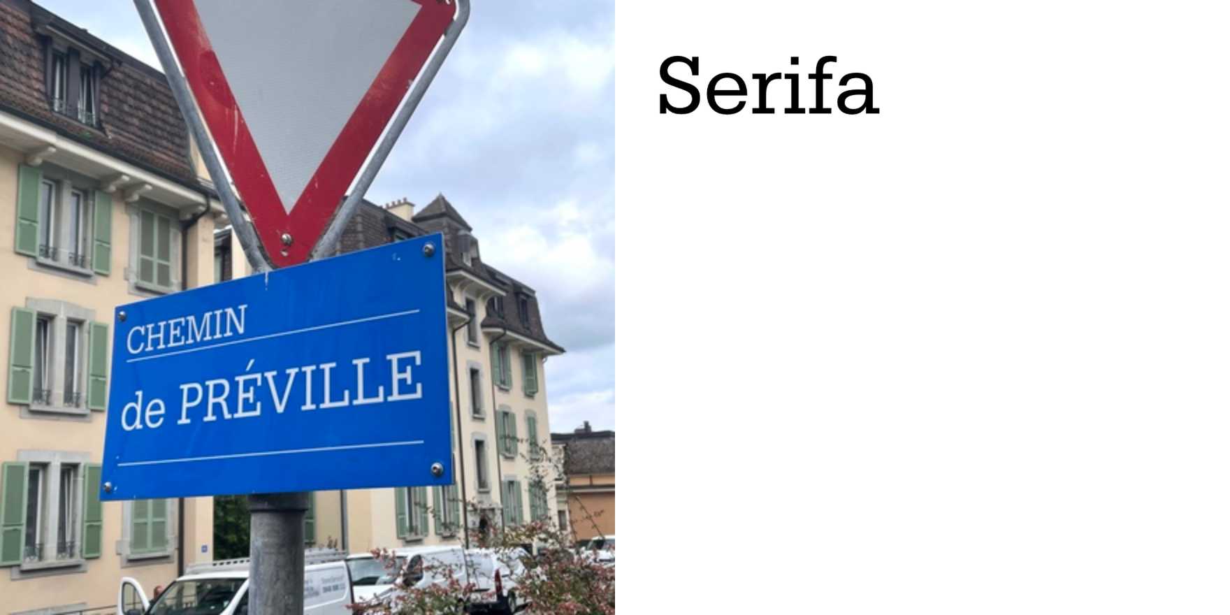 Lausanne street signs - Fonts In Use