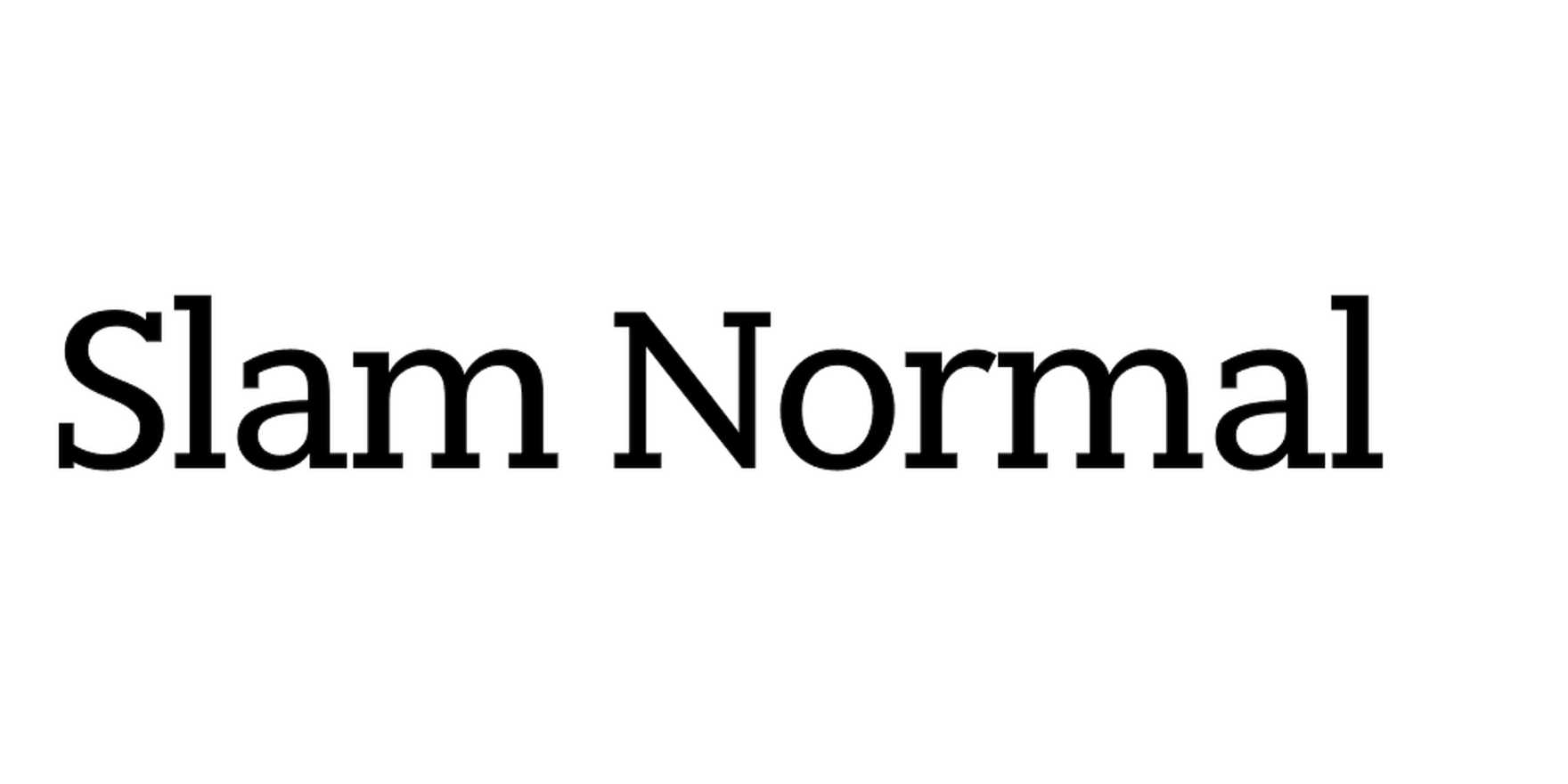 Slam Normal in use - Fonts In Use