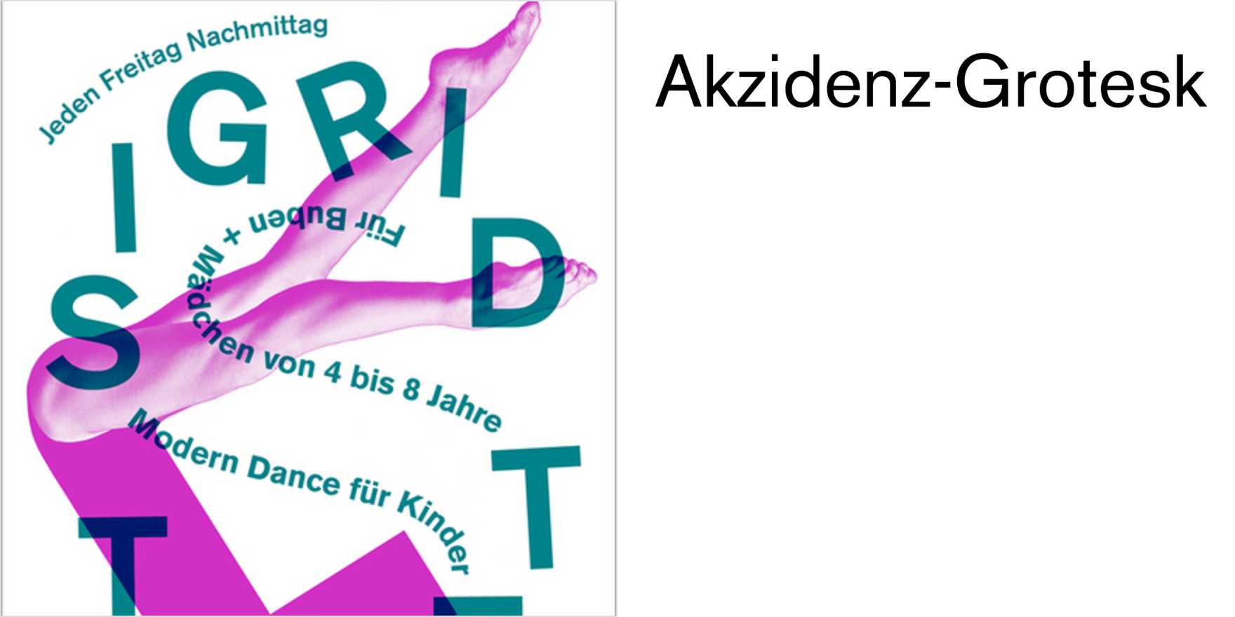 Sigrid Tanzt posters - Fonts In Use