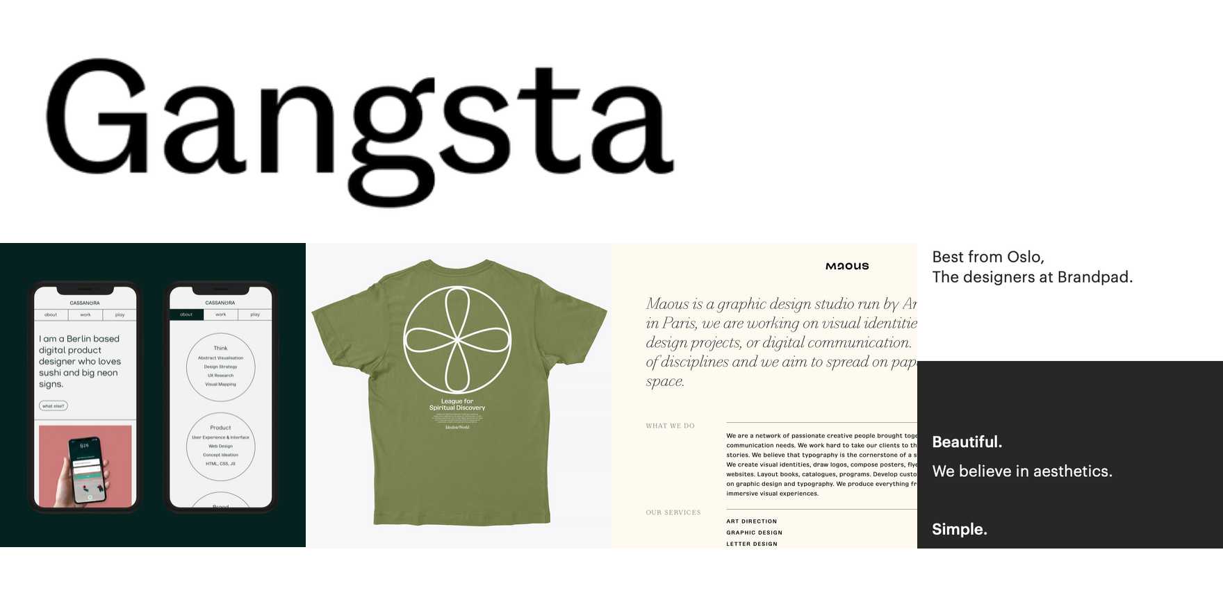 Gangsta in use - Fonts In Use