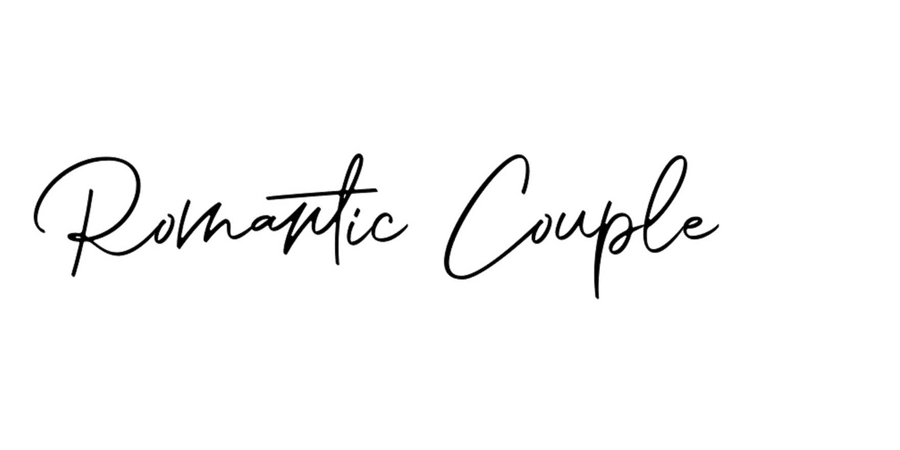 Romantic Couple in use - Fonts In Use