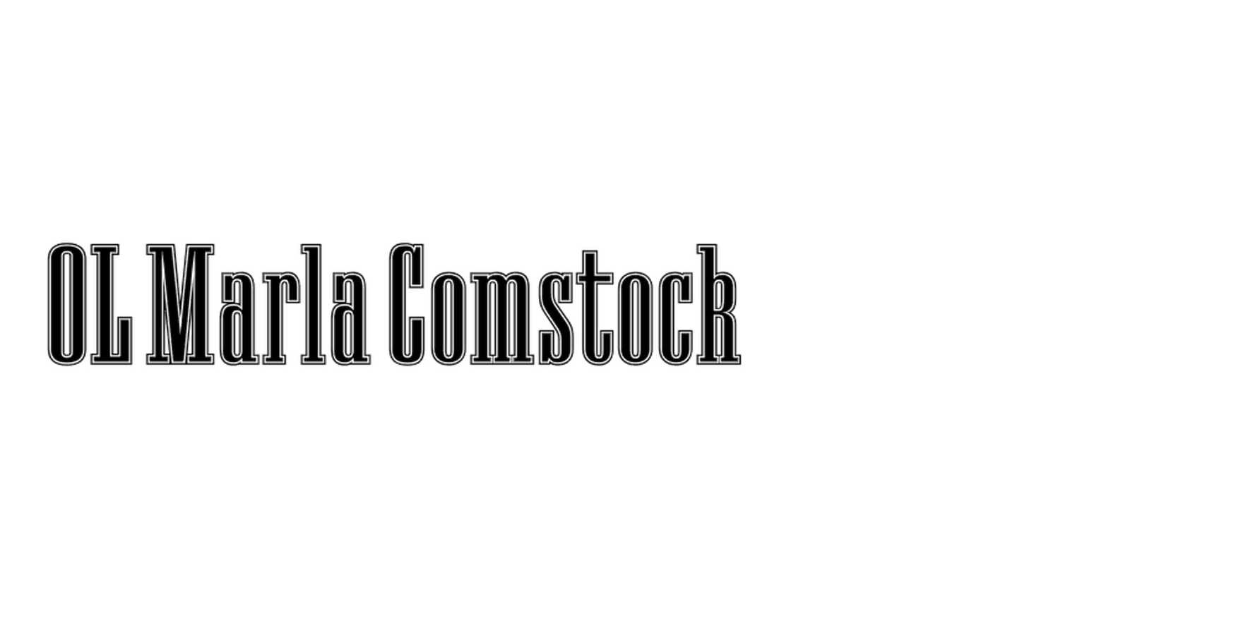 OL Marla Comstock in use - Fonts In Use