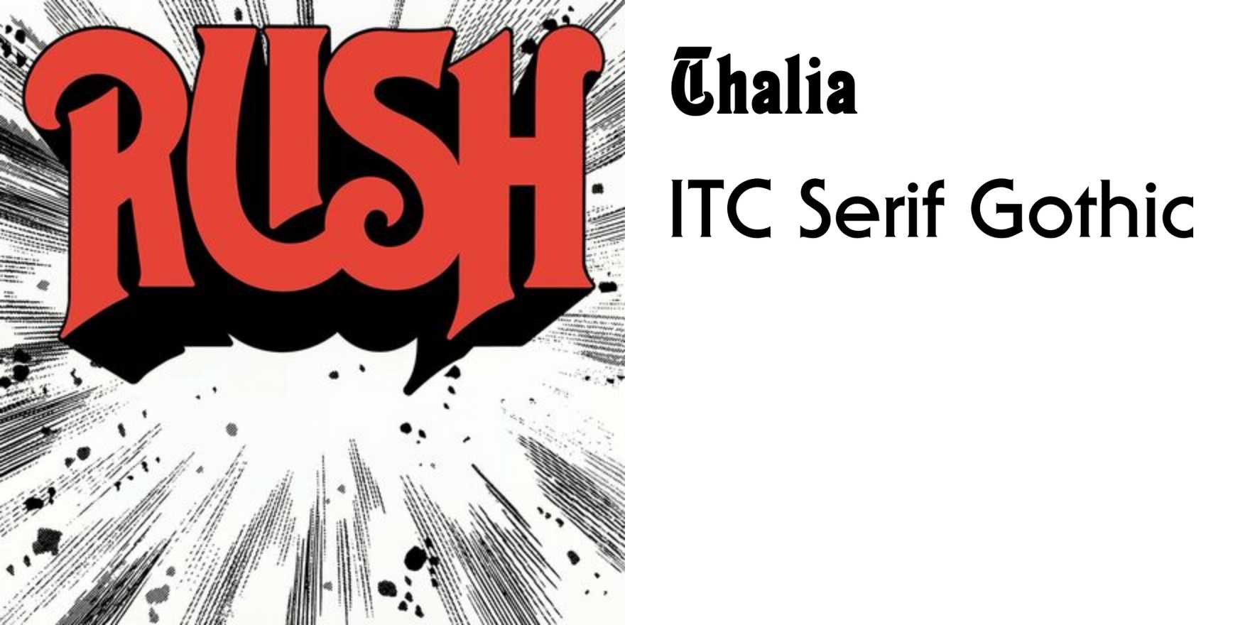 Rush – Rush album art - Fonts In Use