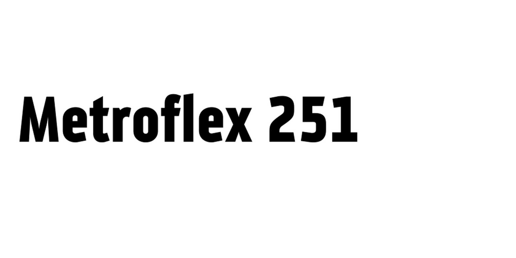 Metroflex 251 in use - Fonts In Use