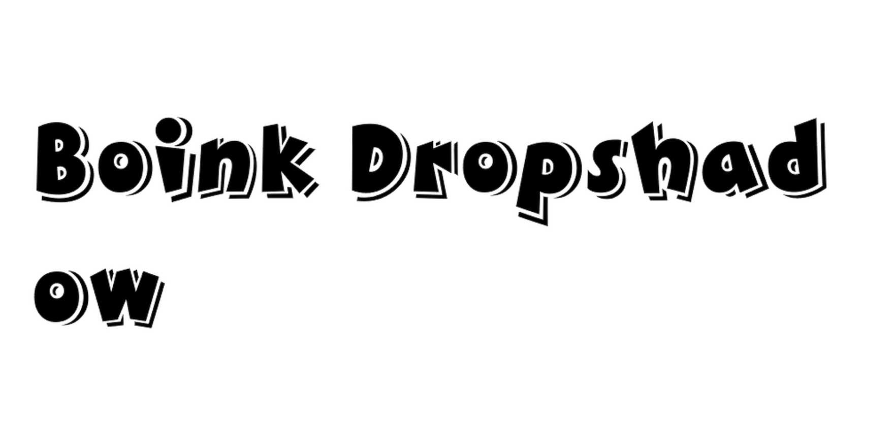 Boink Dropshadow in use - Fonts In Use