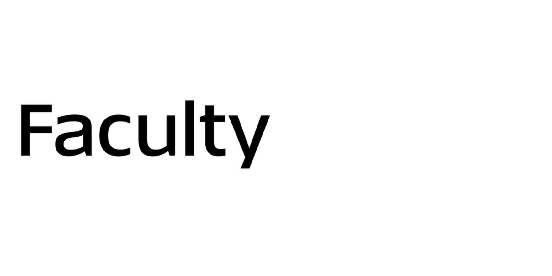 Faculty in use - Fonts In Use