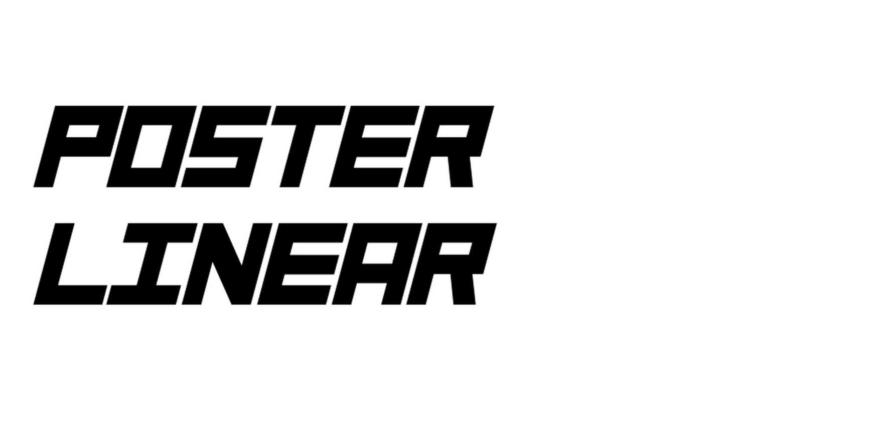 Poster Linear in use - Fonts In Use