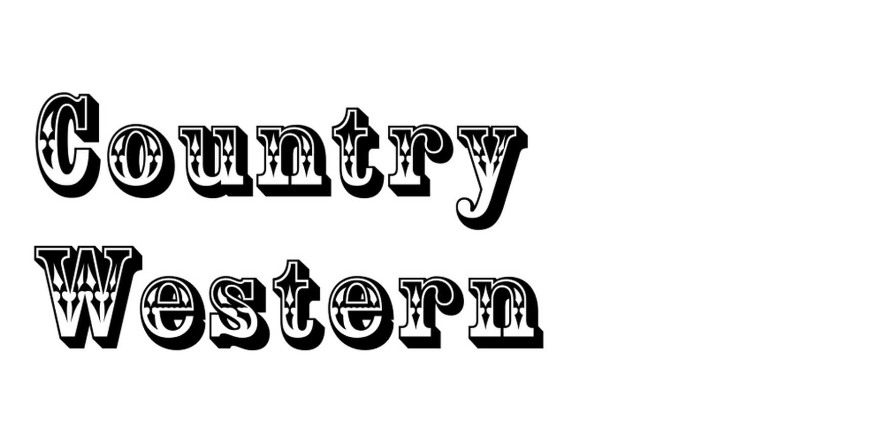 Country Western in use - Fonts In Use