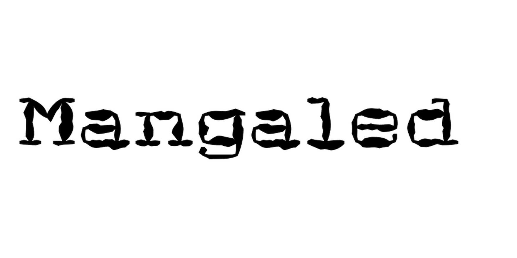 Mangaled in use - Fonts In Use