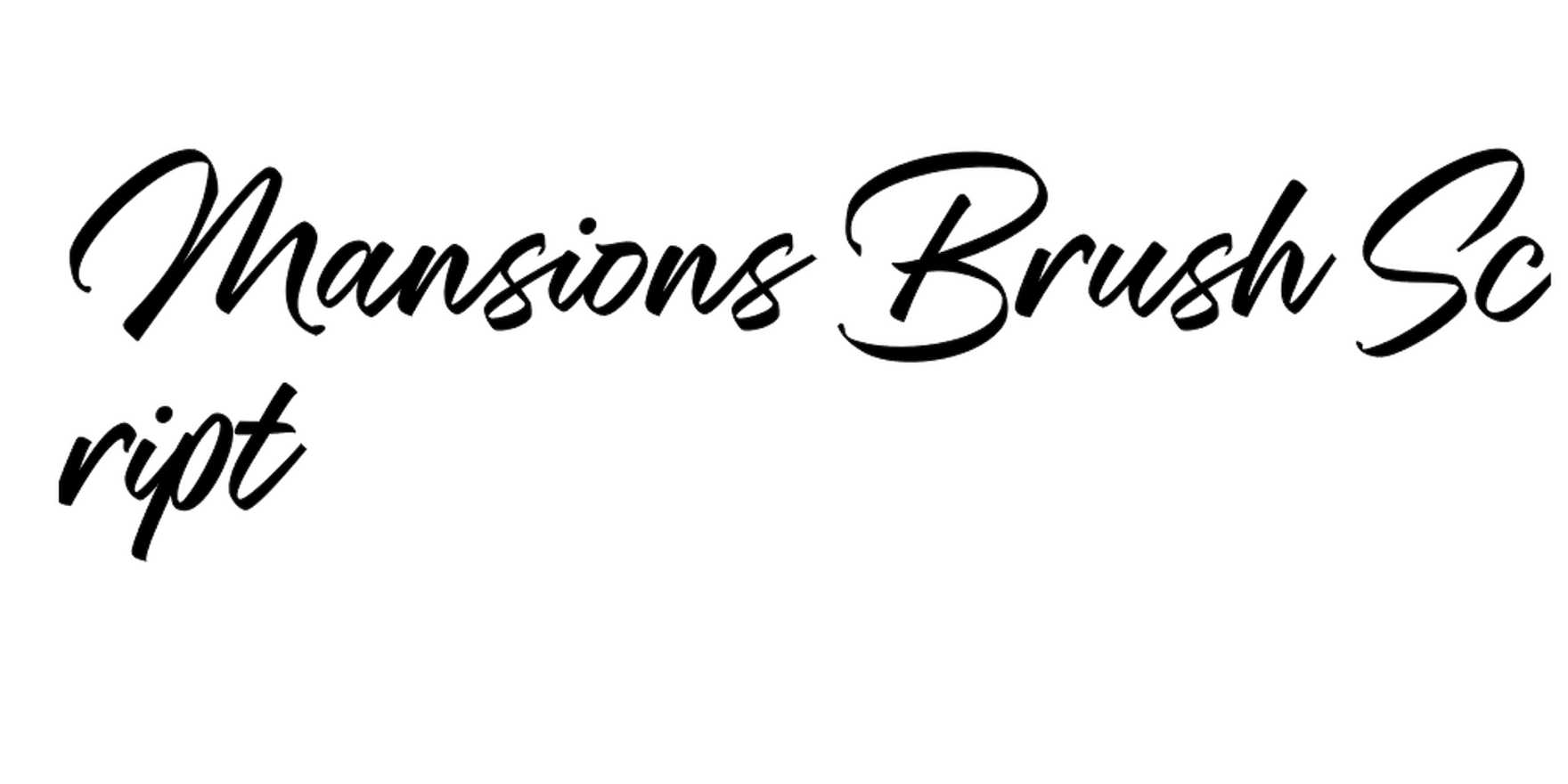 Mansions Brush Script in use - Fonts In Use