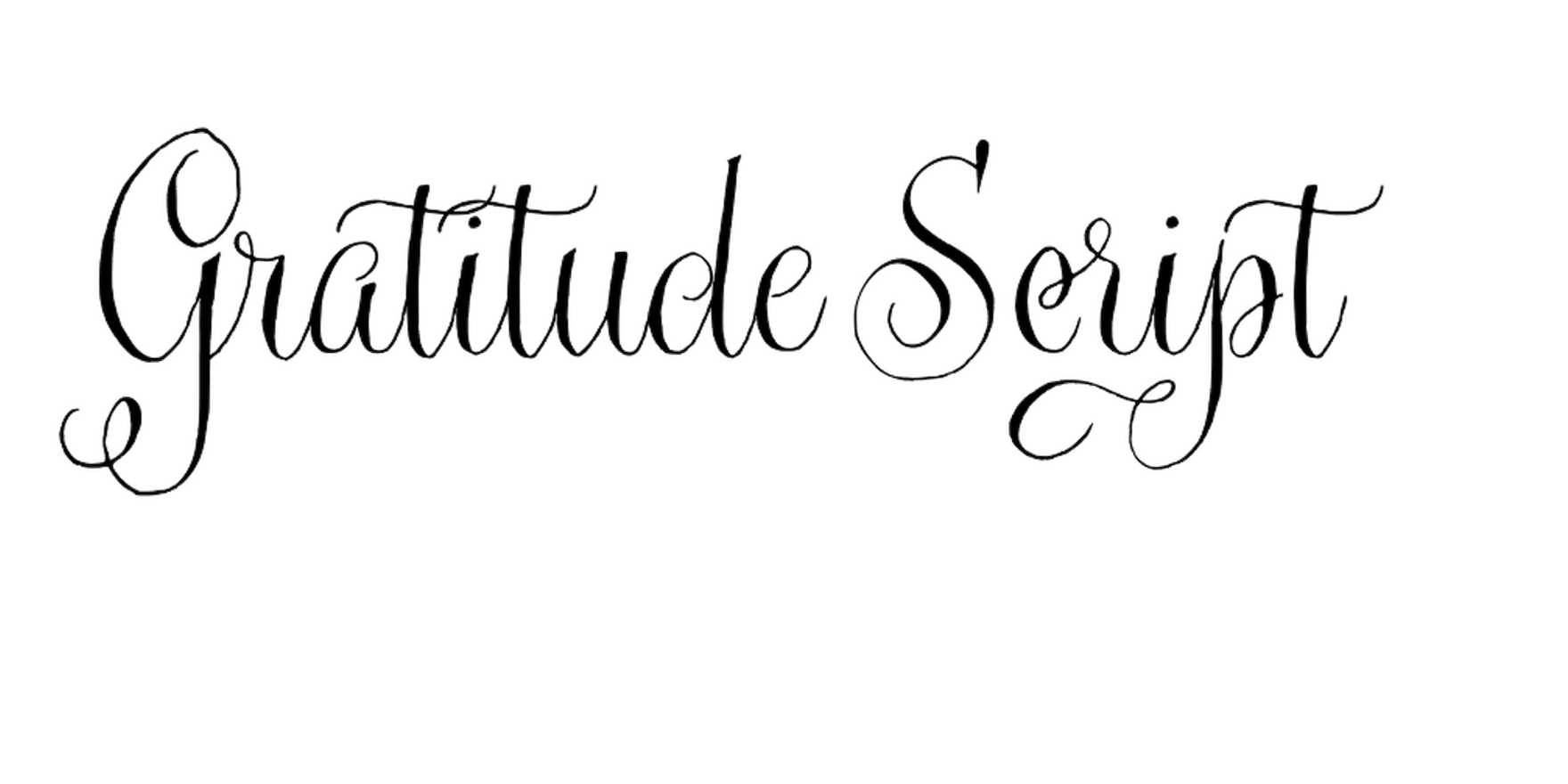 Gratitude Script in use - Fonts In Use