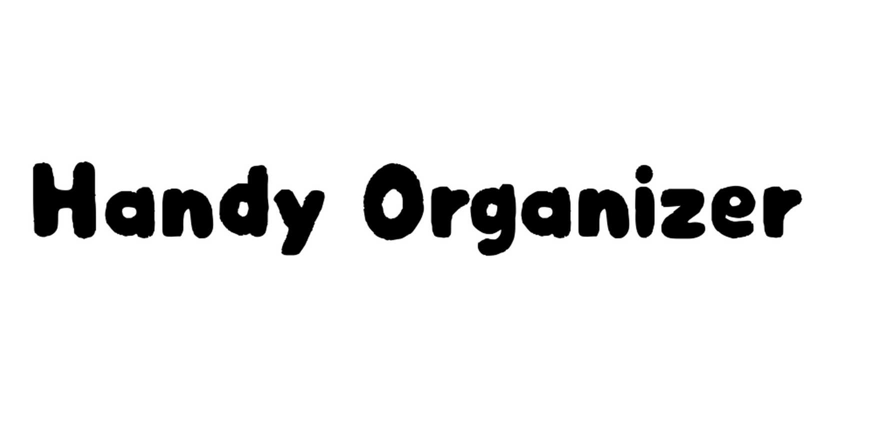 Handy Organizer in use - Fonts In Use