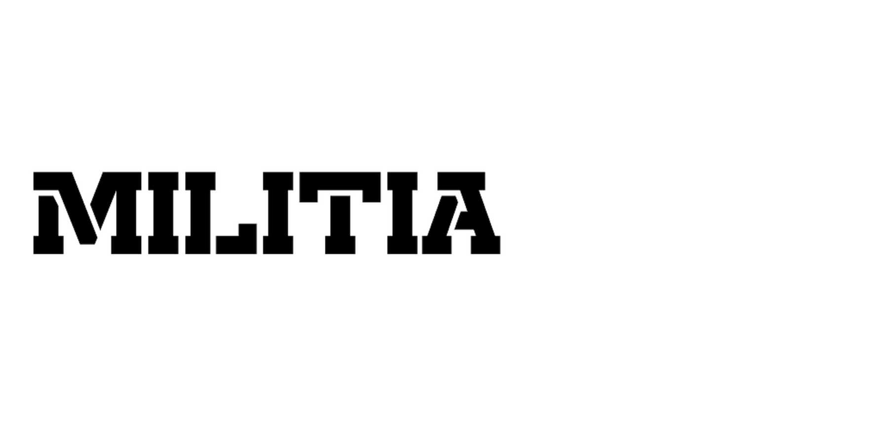 Militia in use - Fonts In Use