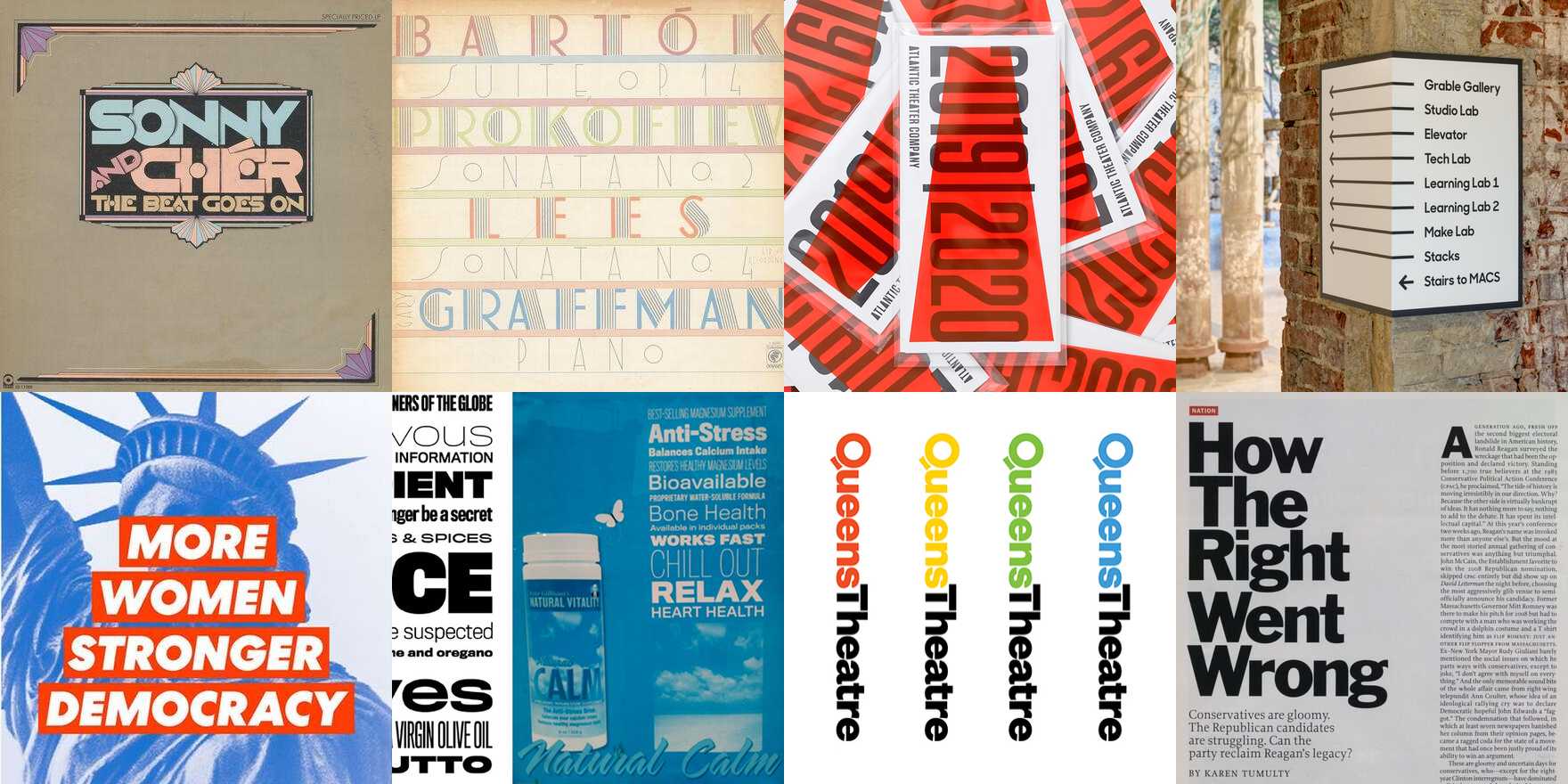 Paula Scher at Fonts In Use