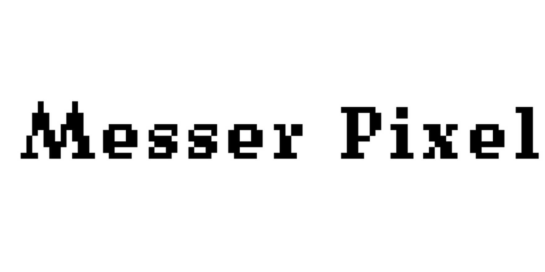 Messer Pixel in use - Fonts In Use