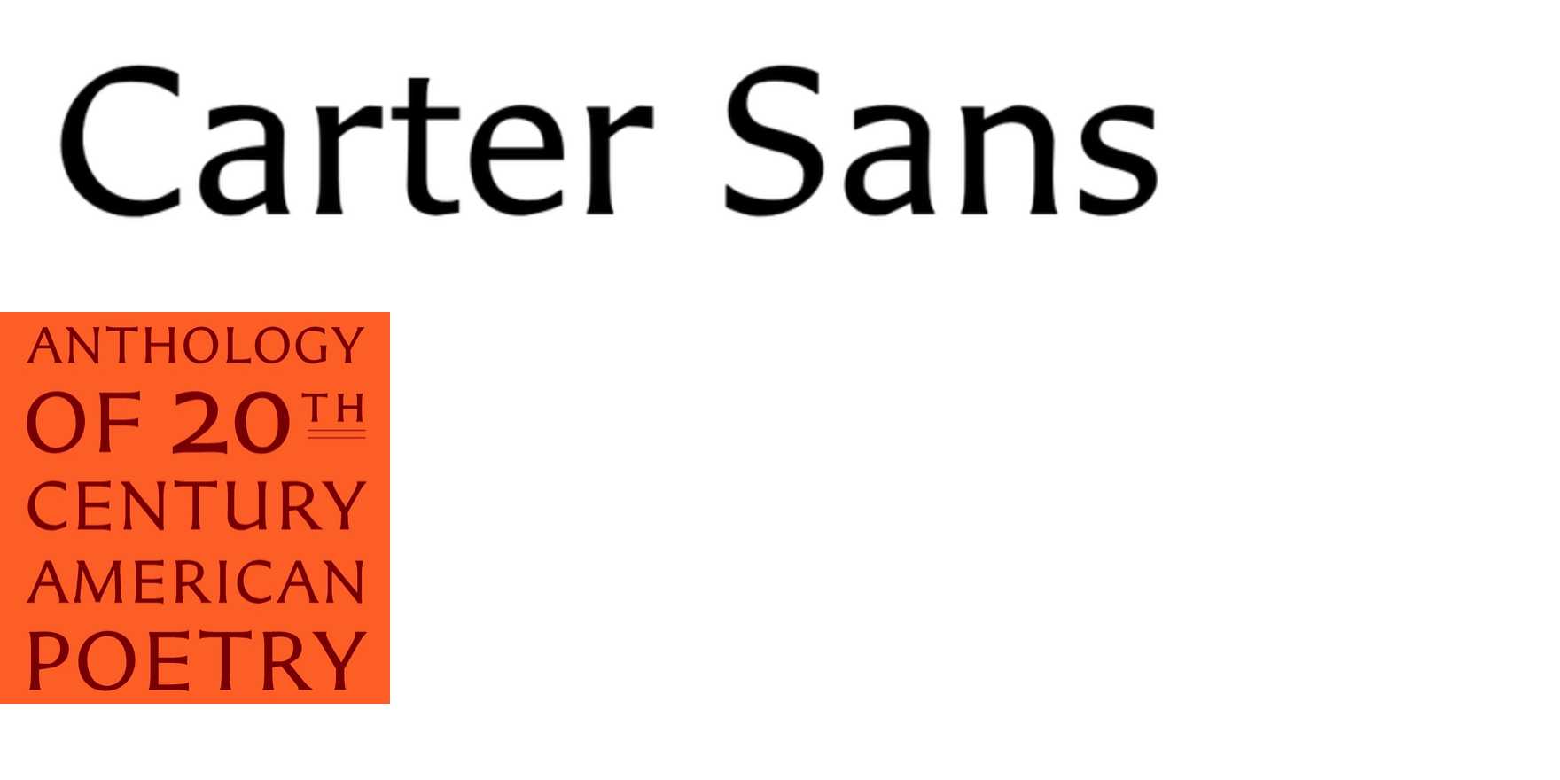 Carter Sans in use - Fonts In Use
