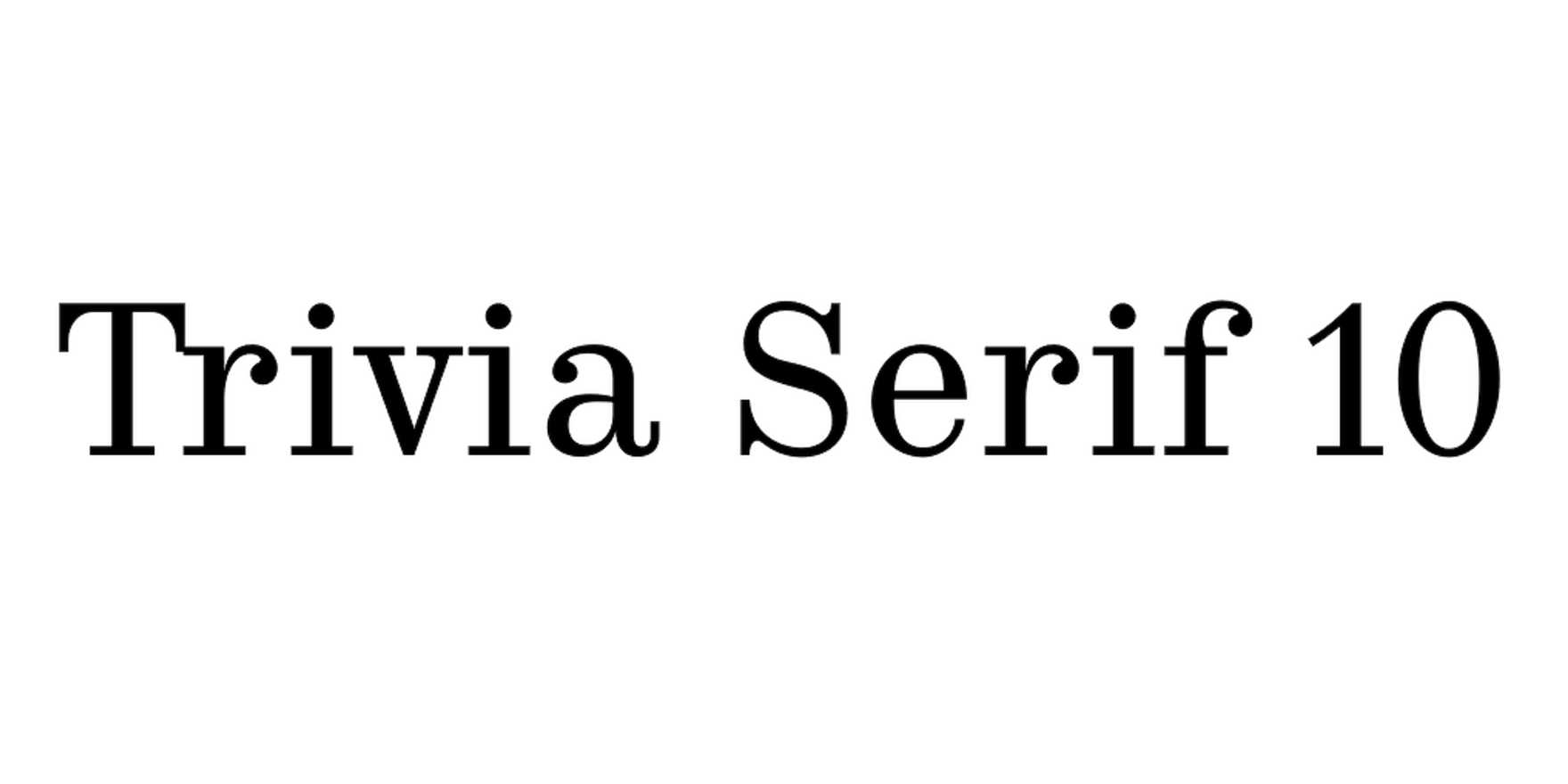 Trivia Serif 10 in use - Fonts In Use