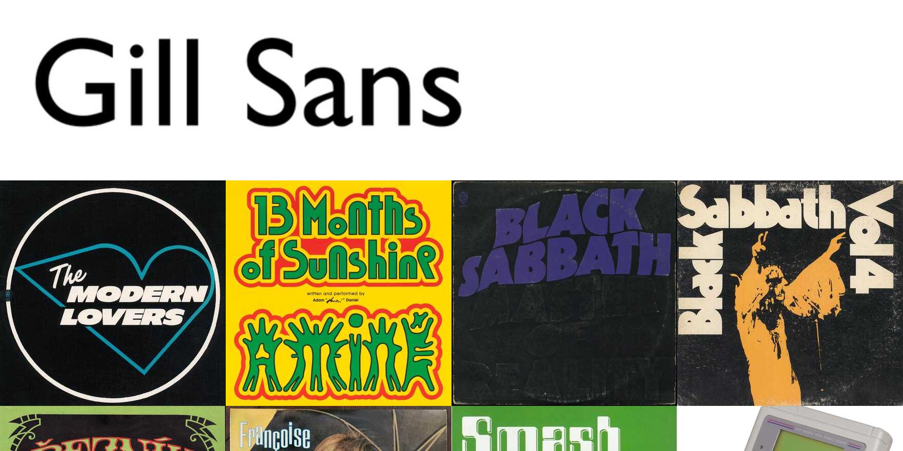 Gill Sans in use - Fonts In Use