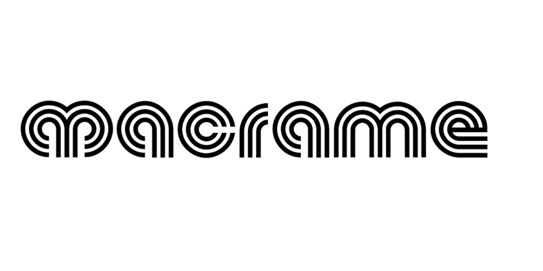 Macrame Super Triline in use - Fonts In Use