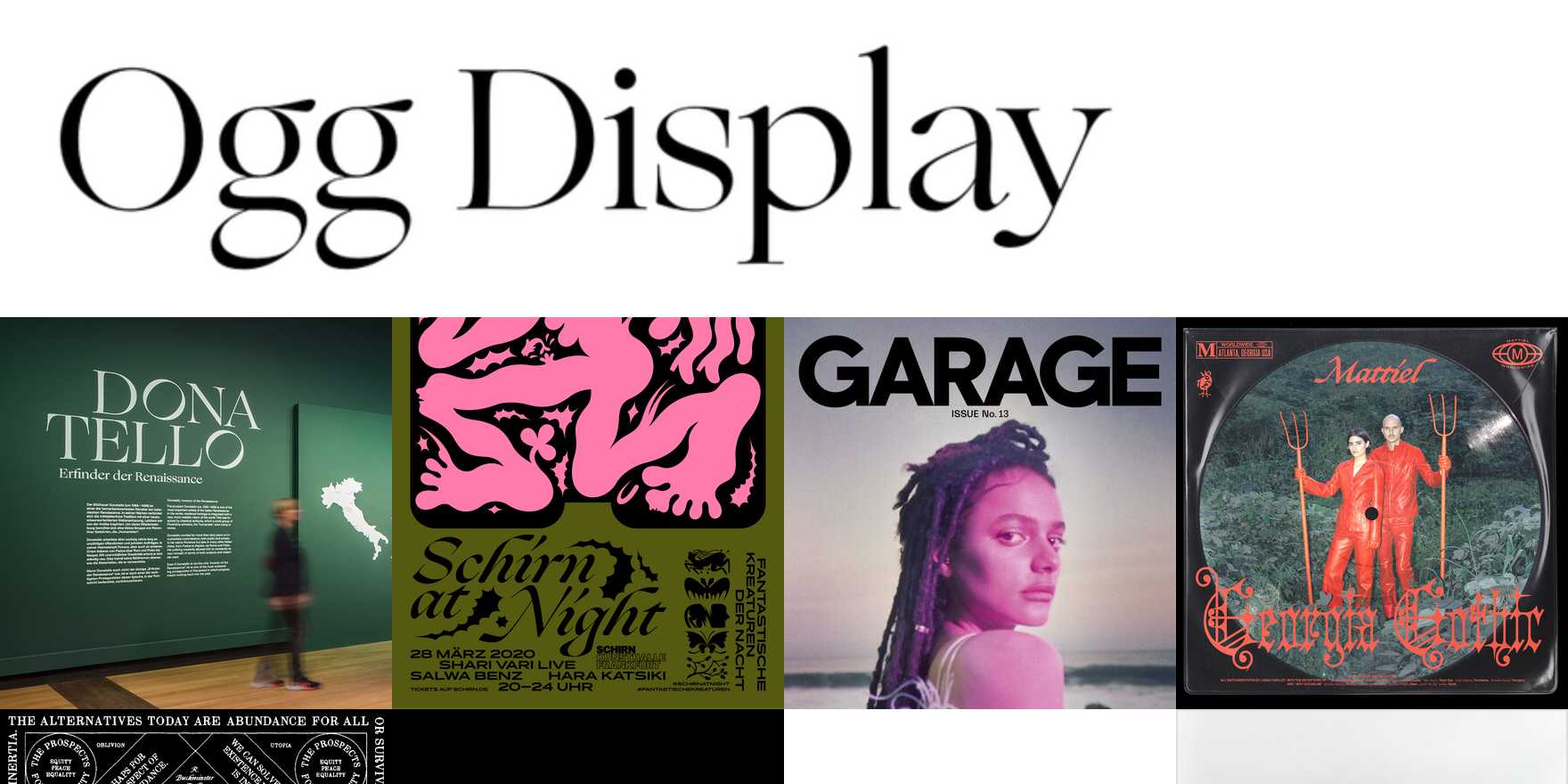 Ogg Display in use - Fonts In Use
