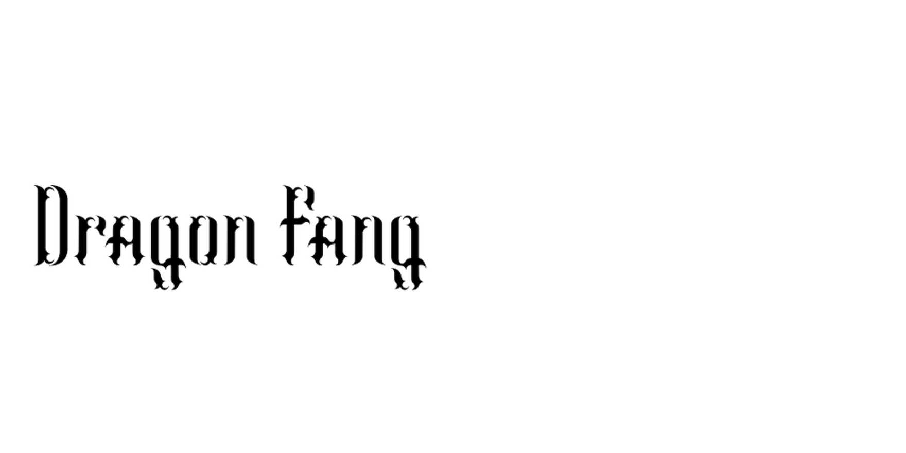 Dragon Fang in use - Fonts In Use