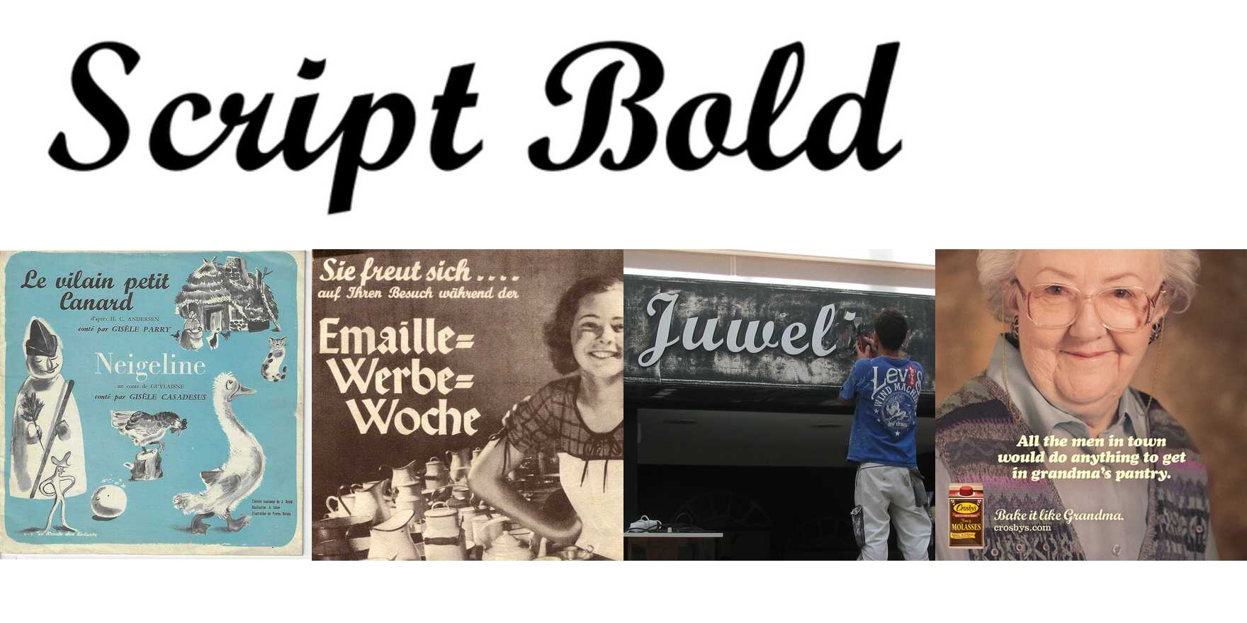 Monotype Script Bold in use - Fonts In Use