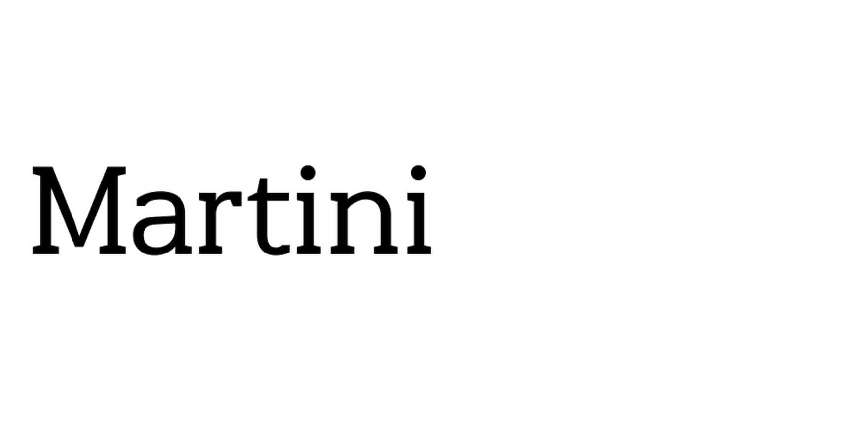 Martini in use - Fonts In Use