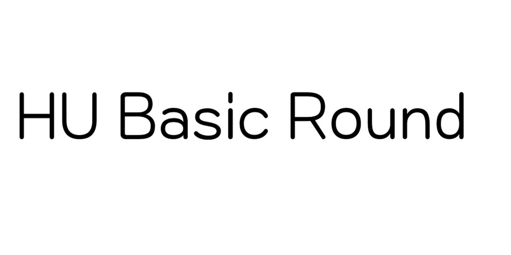HU Basic Round in use - Fonts In Use
