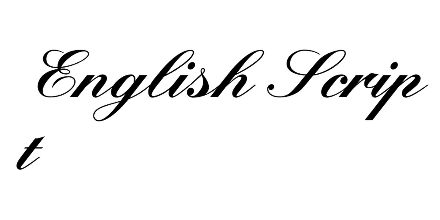 English Script (Wiescher Design) in use - Fonts In Use