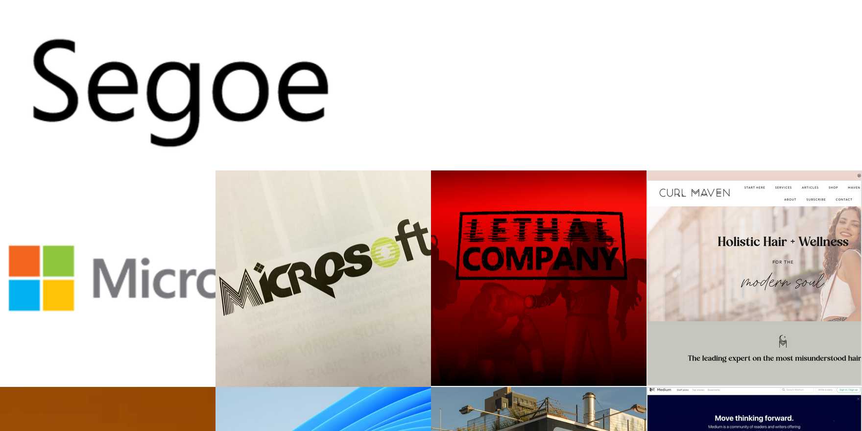 Segoe in use - Fonts In Use