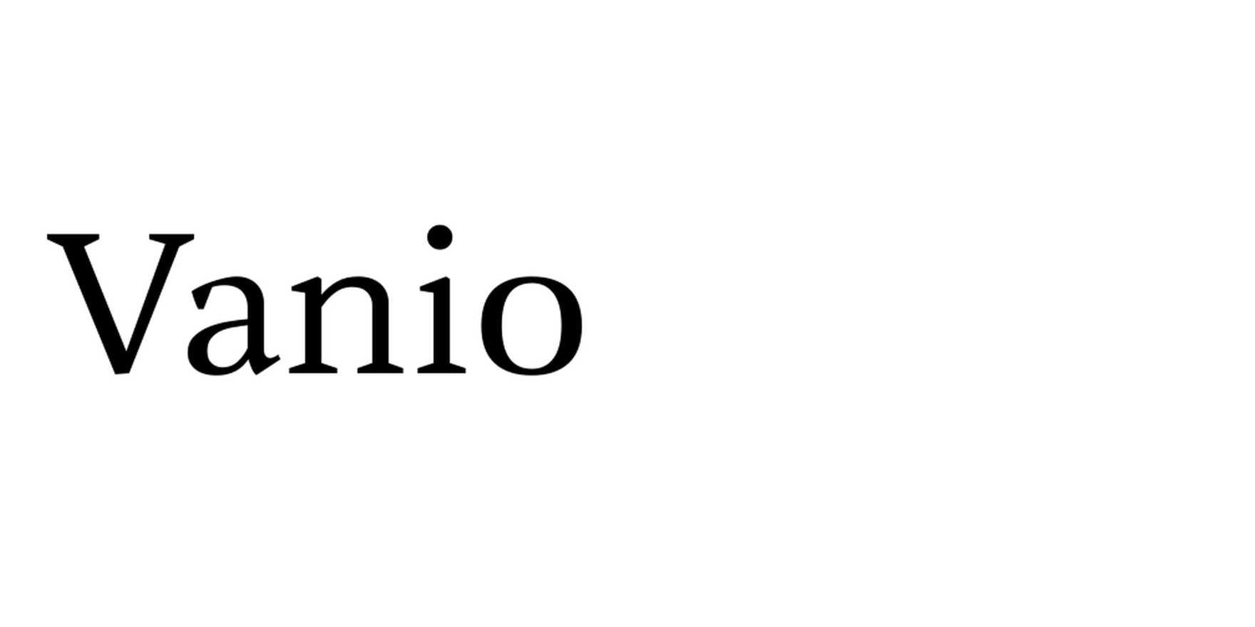 Vanio in use - Fonts In Use