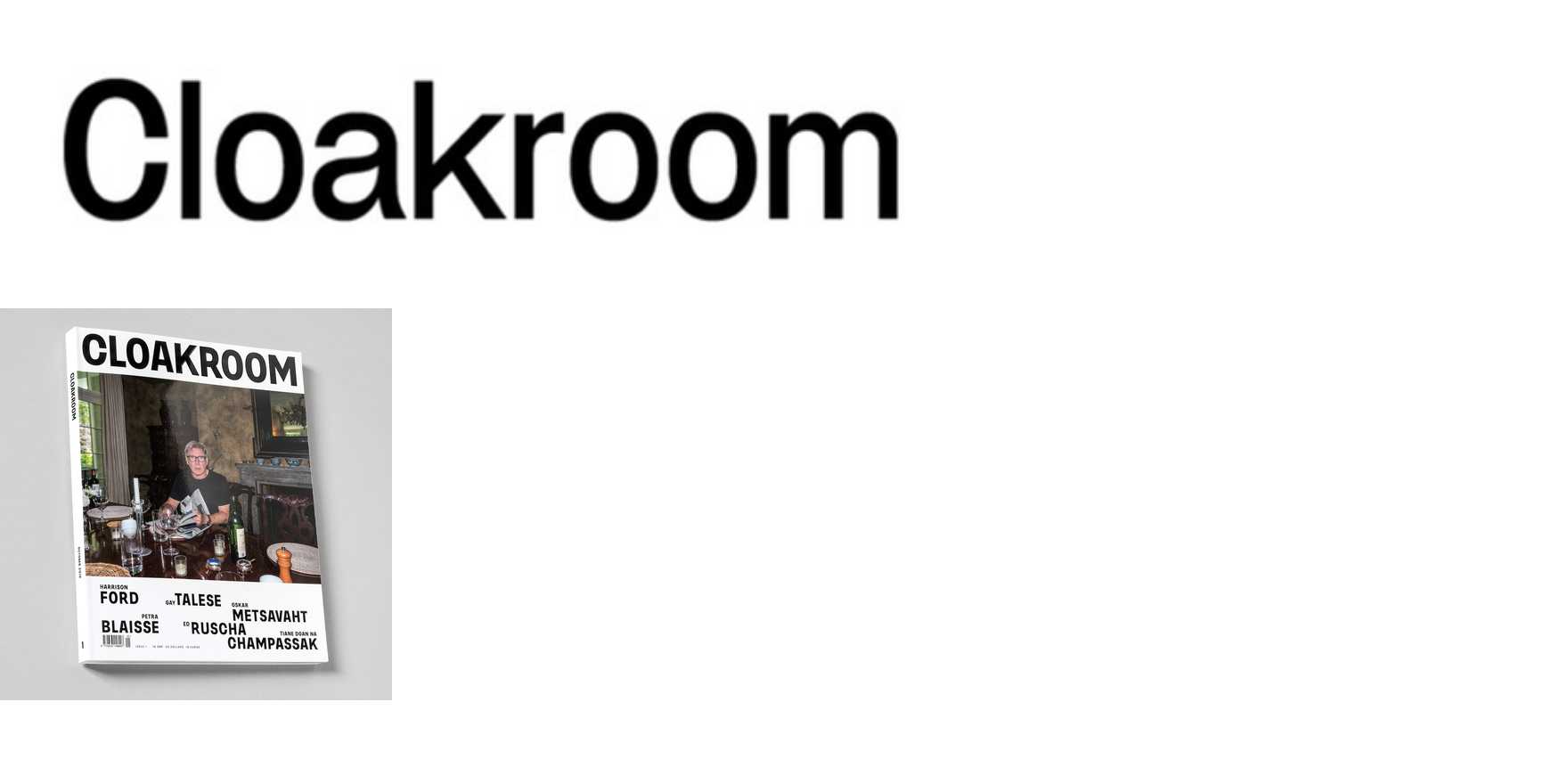 Cloakroom in use - Fonts In Use