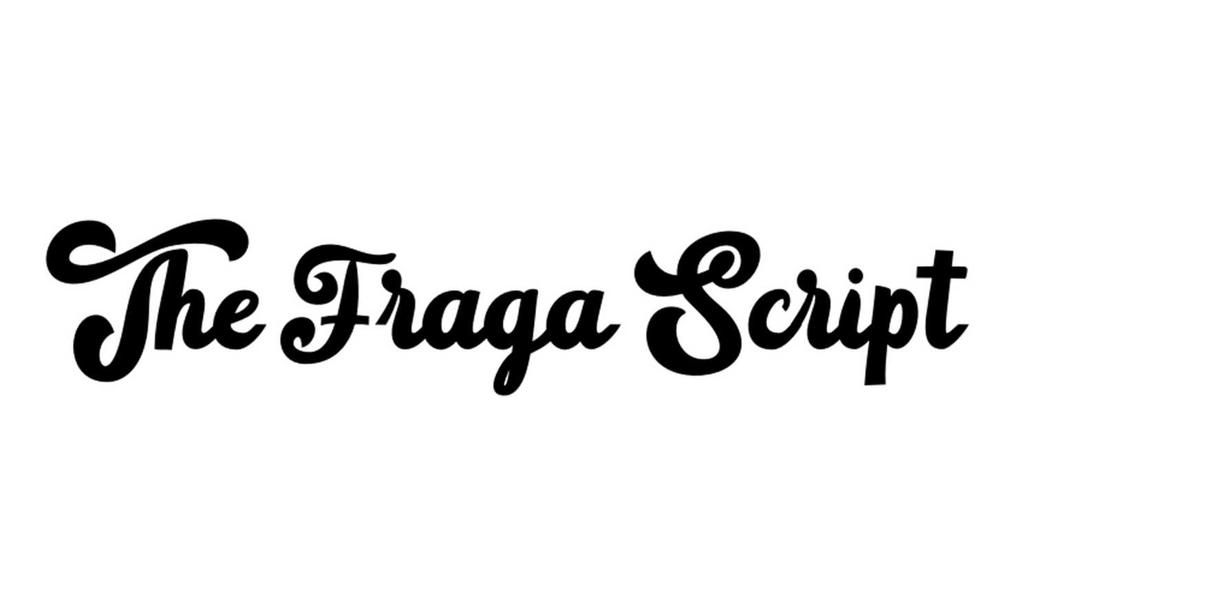 The Fraga Script in use - Fonts In Use