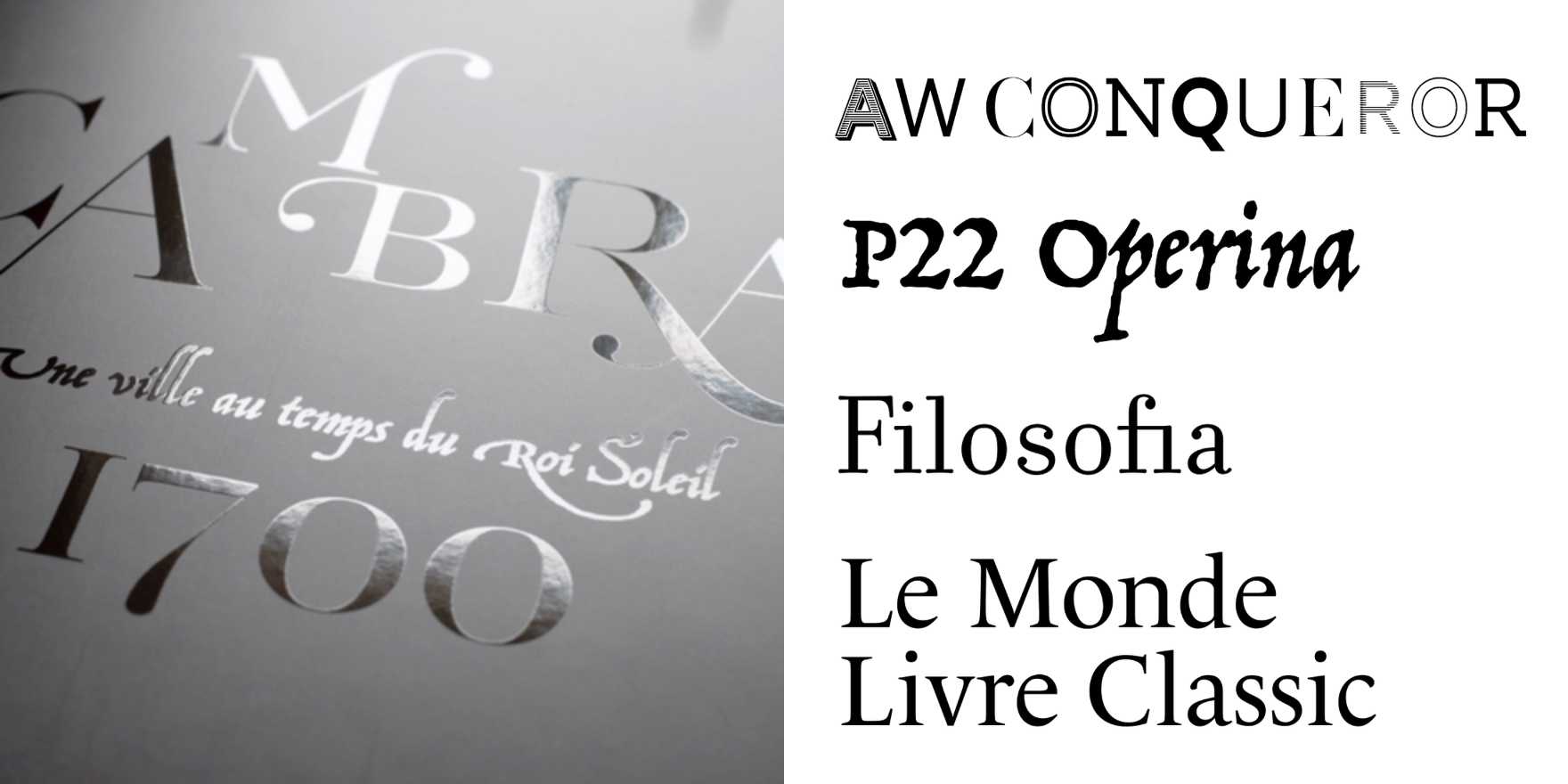 Cambrai 1700 - Fonts In Use