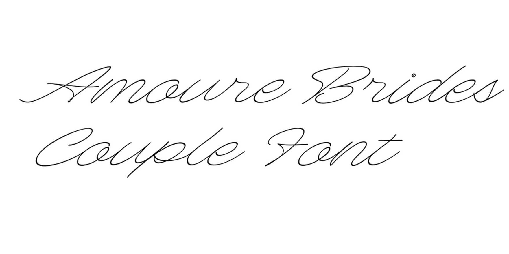 Amoure Brides Couple Font in use - Fonts In Use