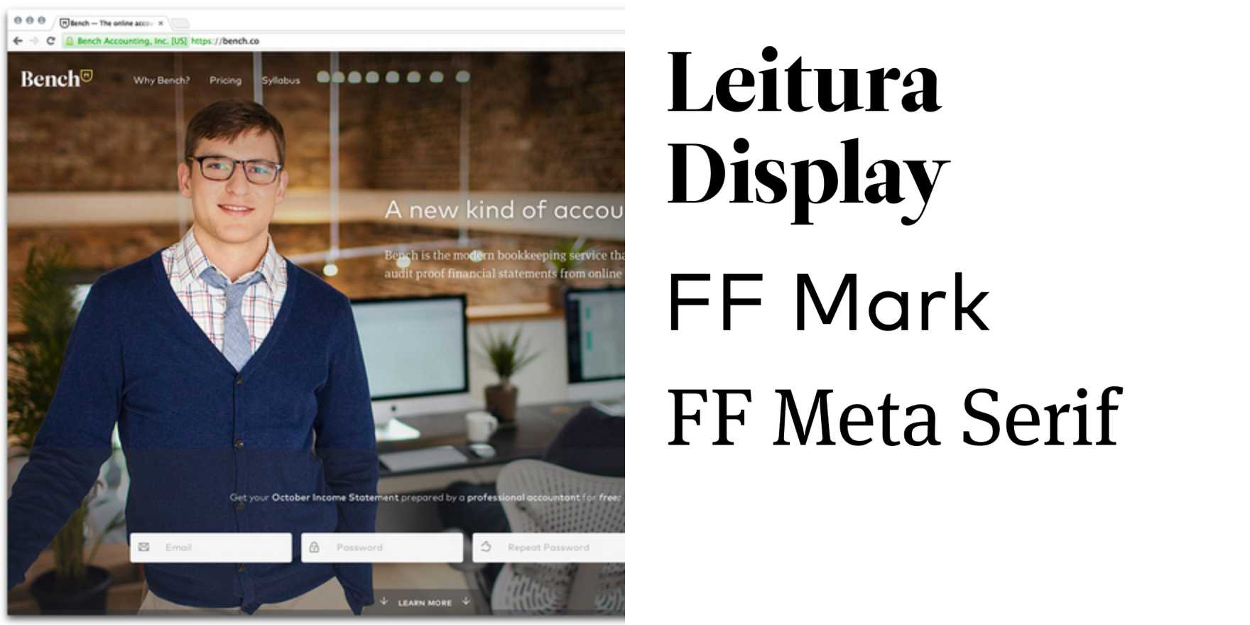 Bench - Fonts In Use