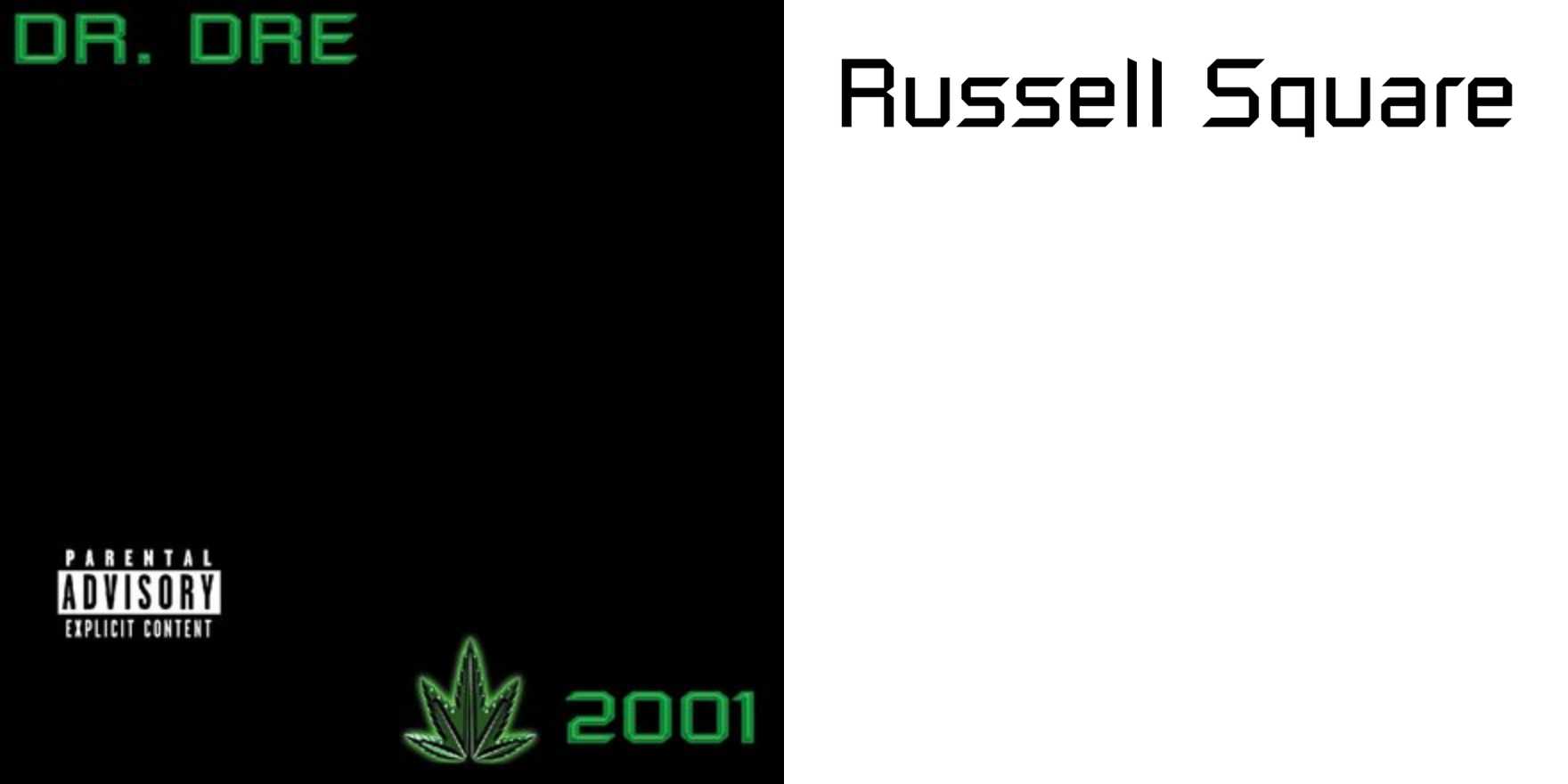 Dr Dre – 2001 album art - Fonts In Use