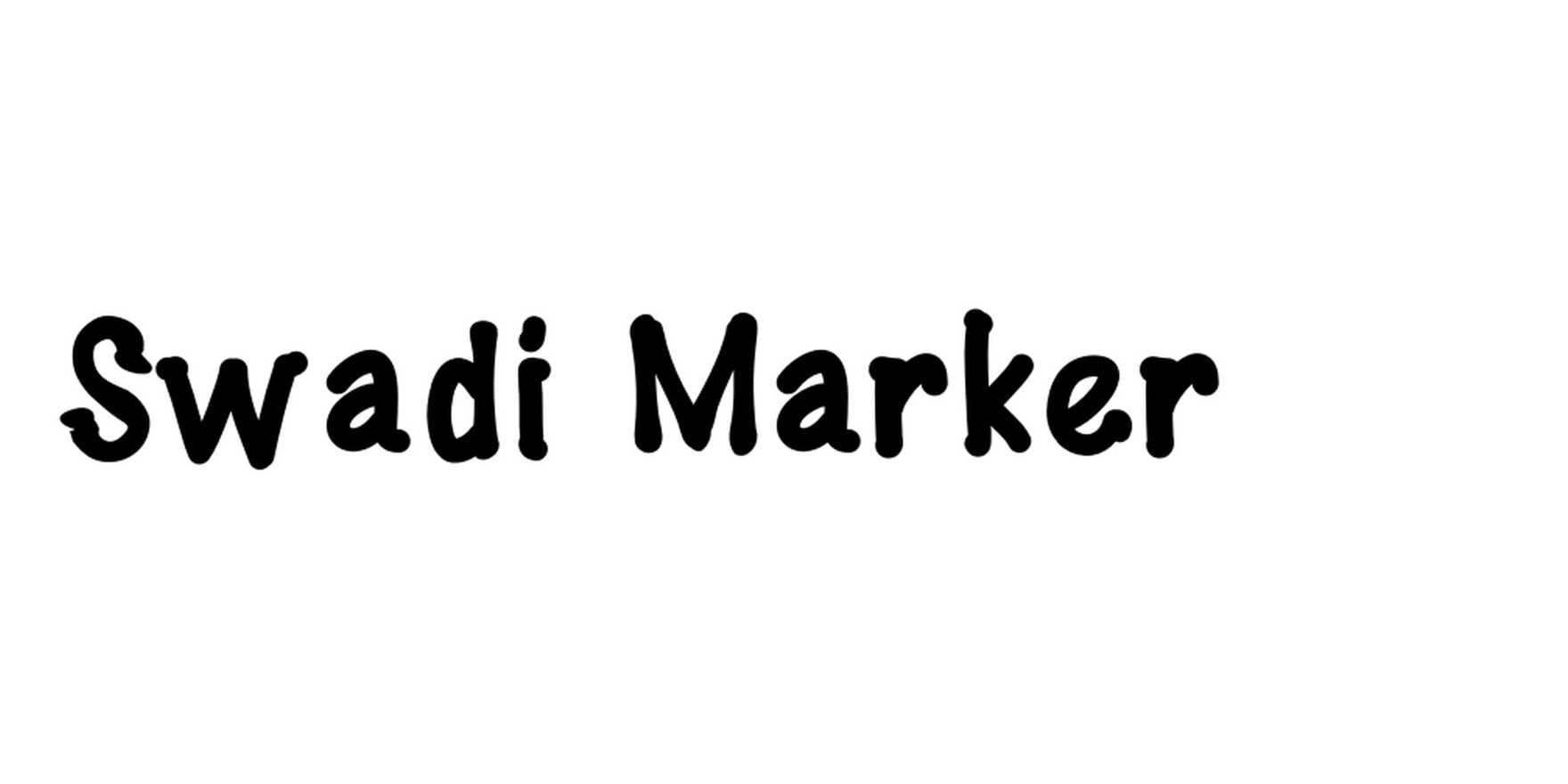 Swadi Marker in use - Fonts In Use