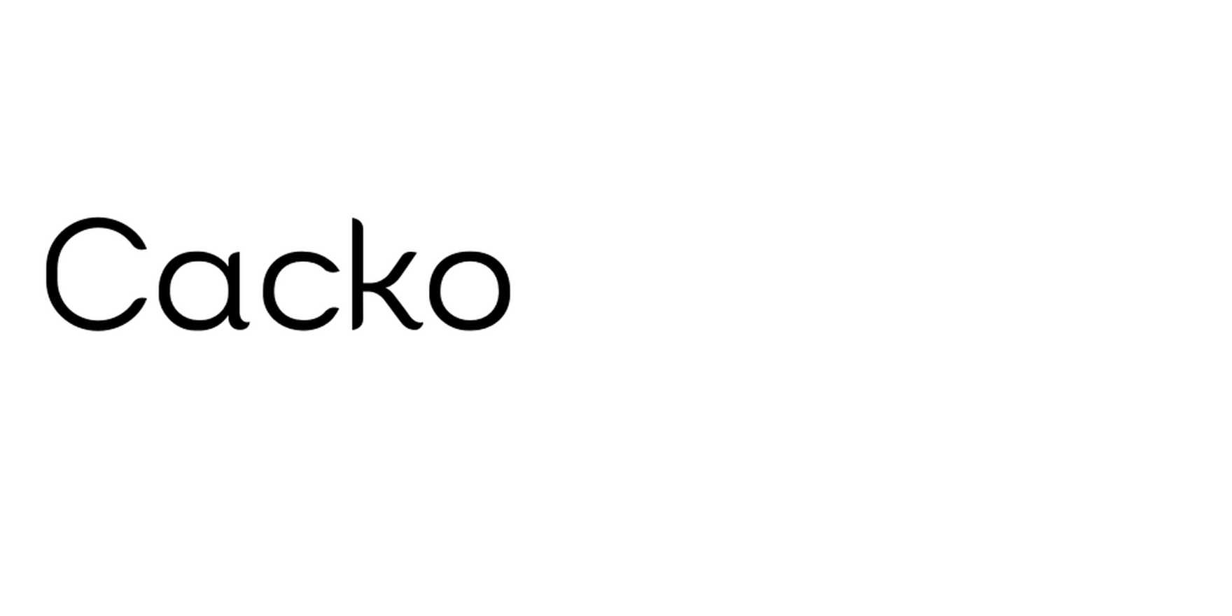 Cacko in use - Fonts In Use